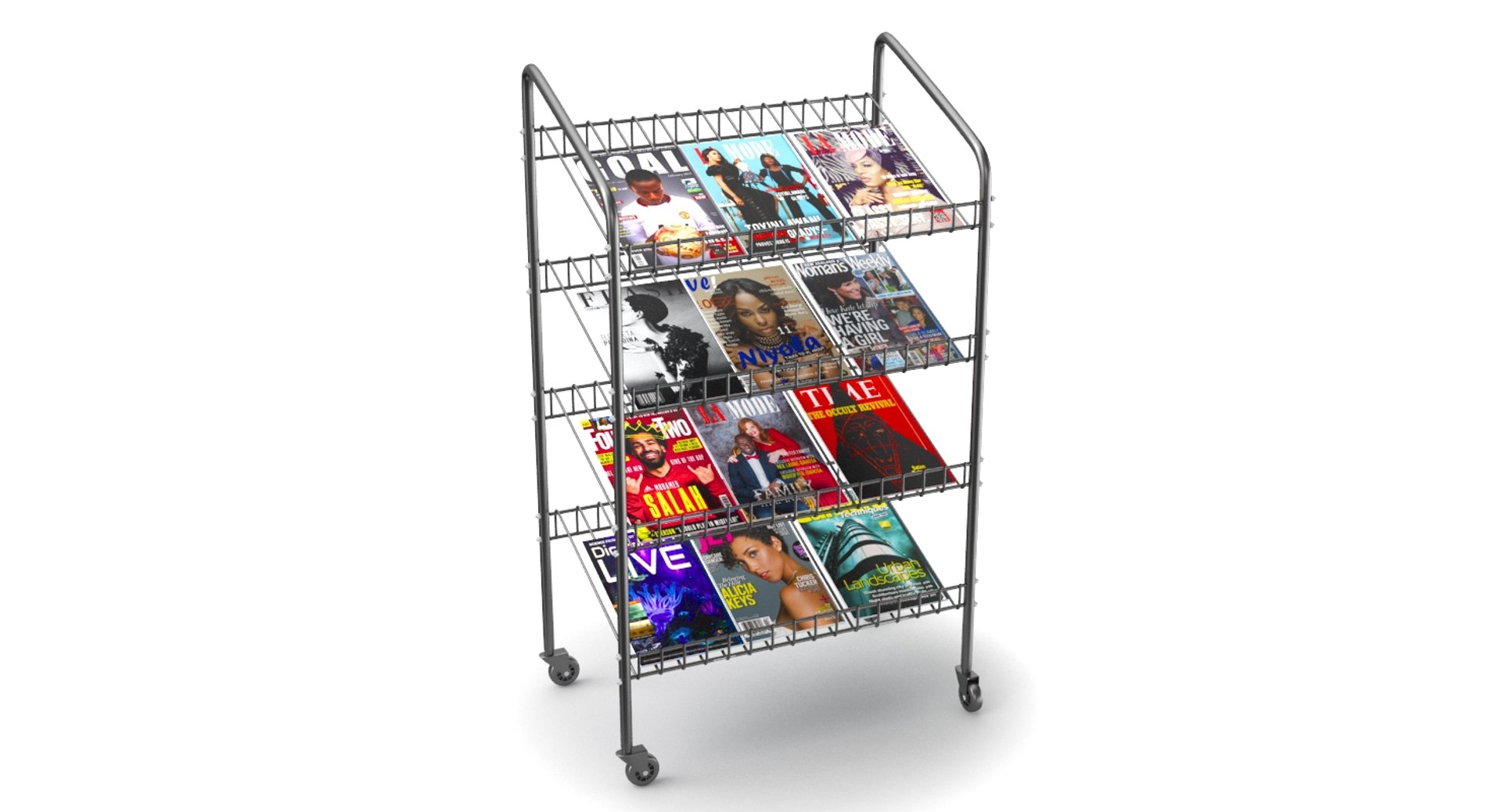 3D Model Magazine Stand Modeled - TurboSquid 1340785