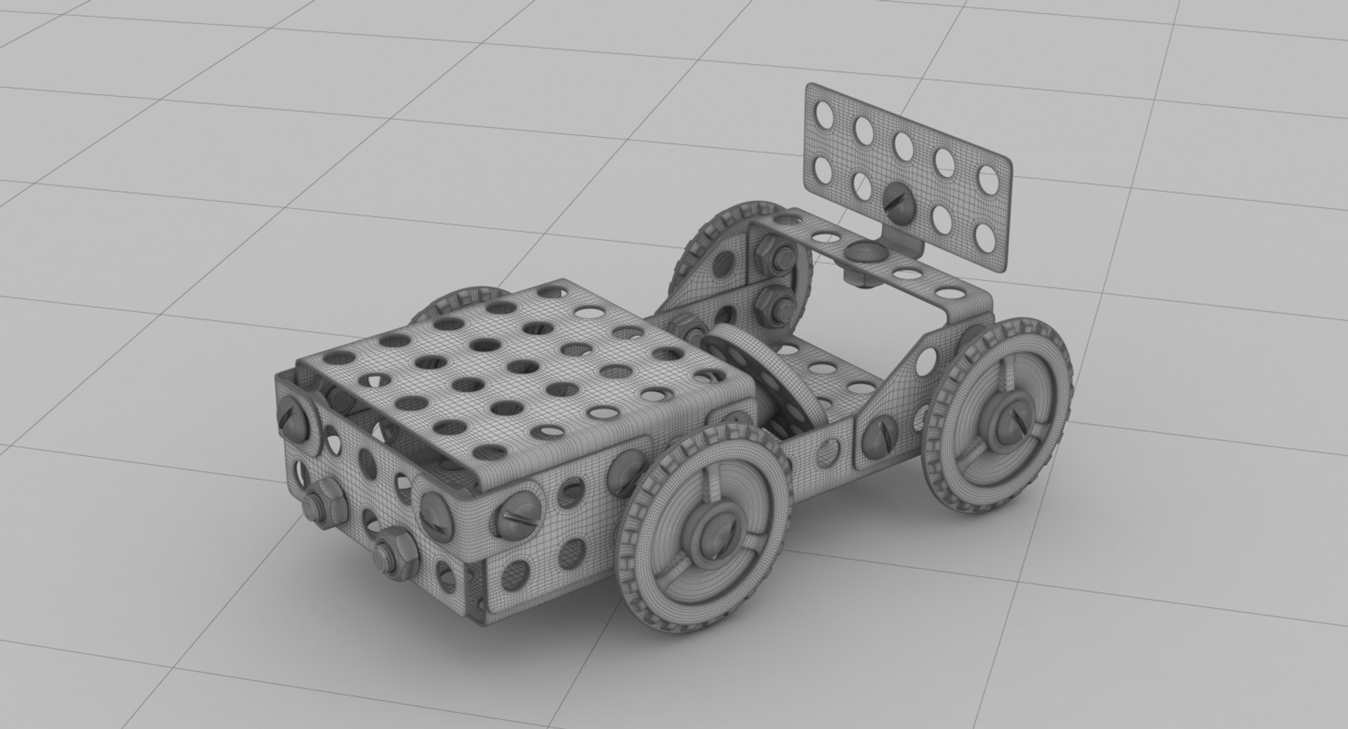 3D Car Constructor Metal Model - TurboSquid 1350106