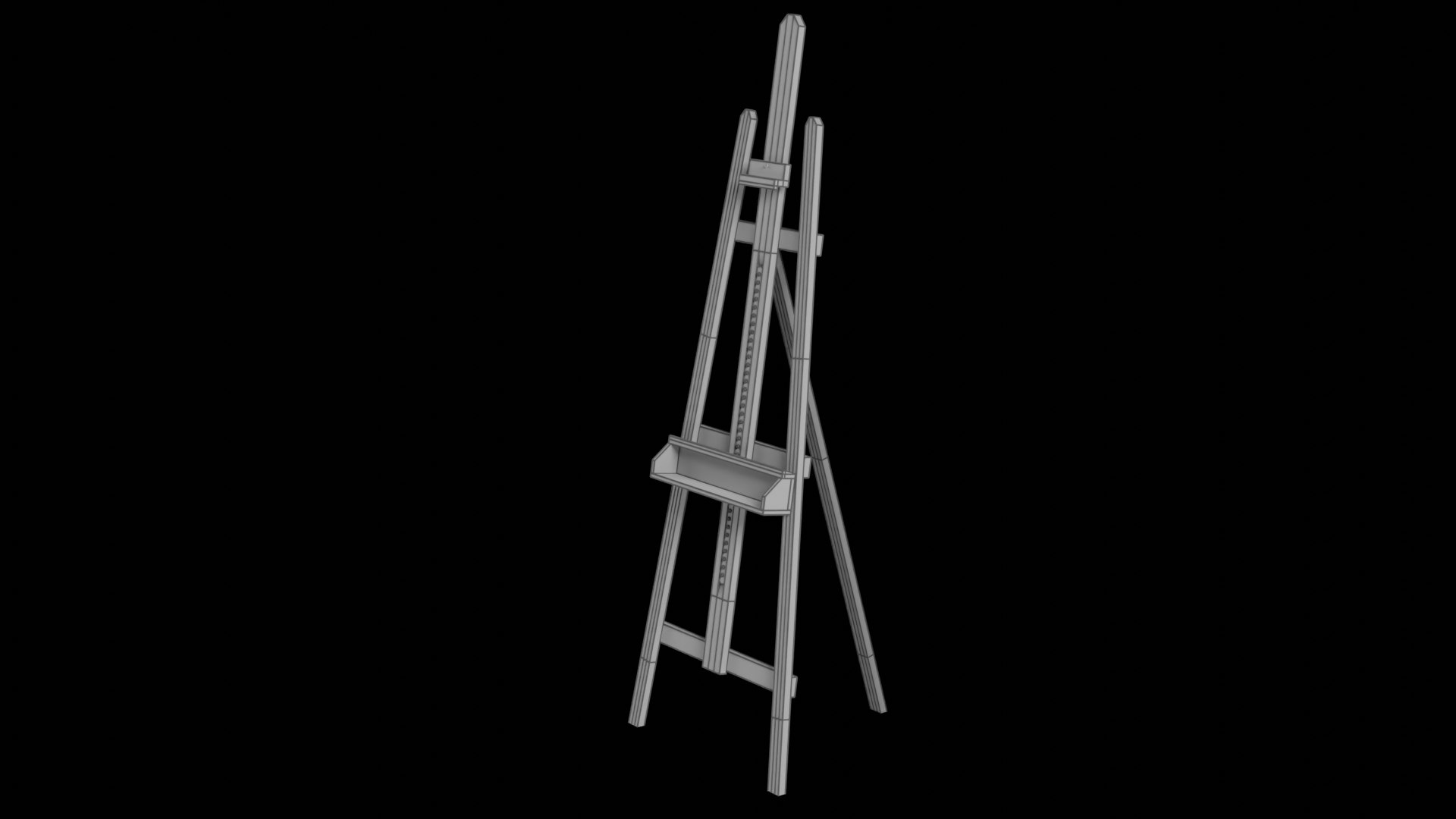 Artist Easel With Paint Stains 3D Model - TurboSquid 2150993