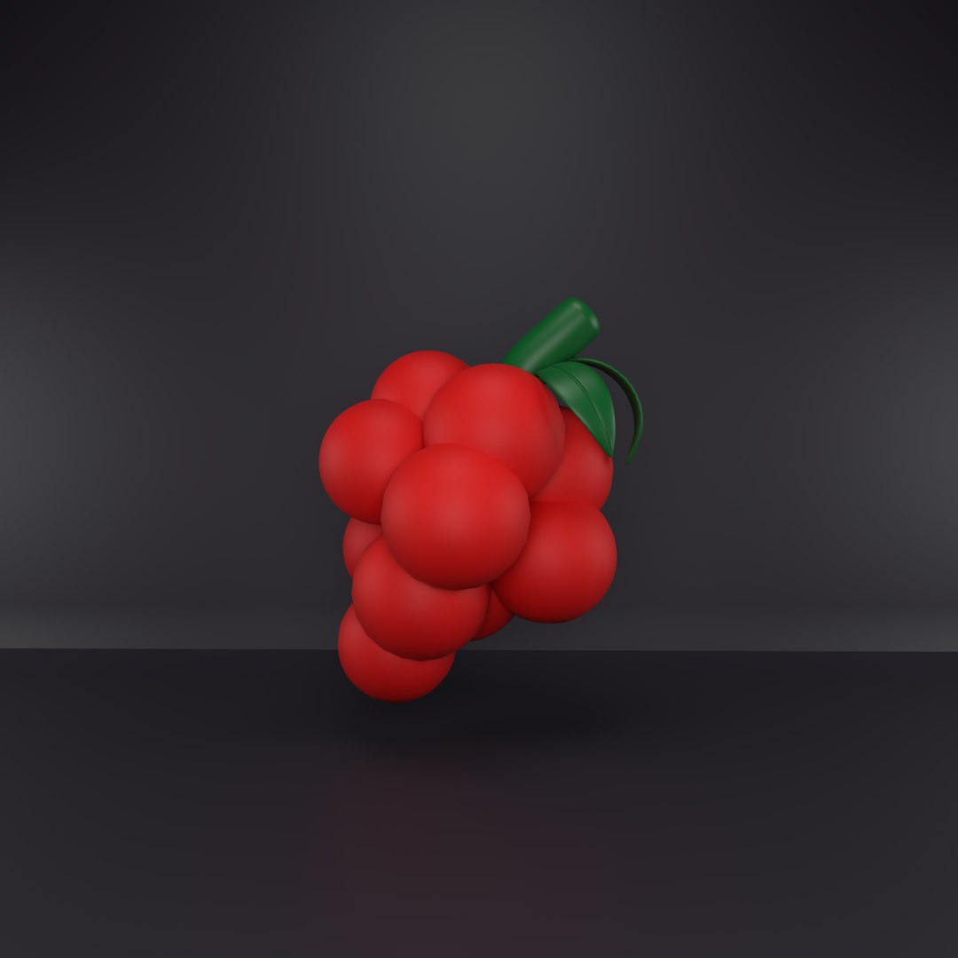 3D Grape Low-poly 3D Model - TurboSquid 2338770