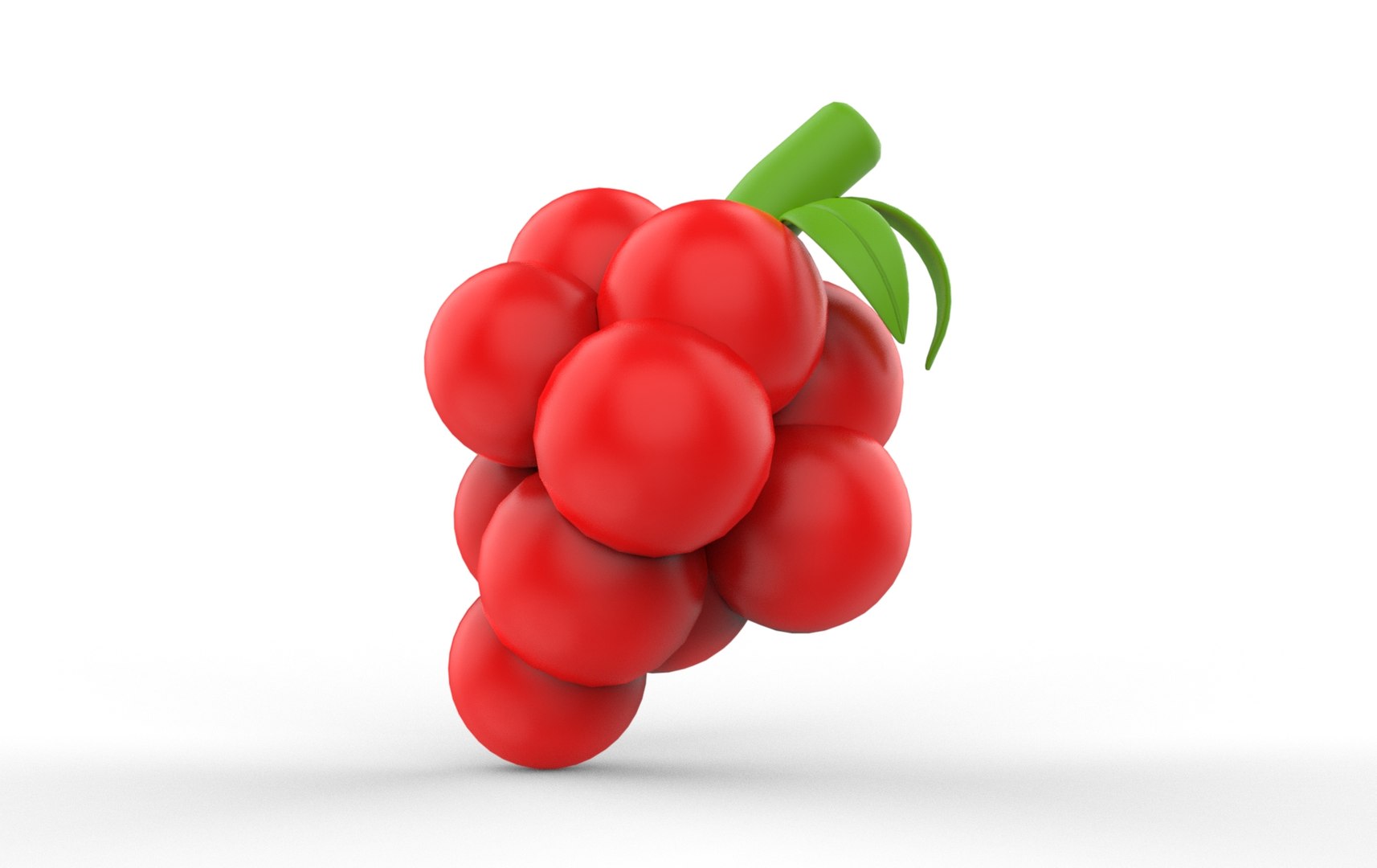 3D Grape Low-poly 3D Model - TurboSquid 2338770