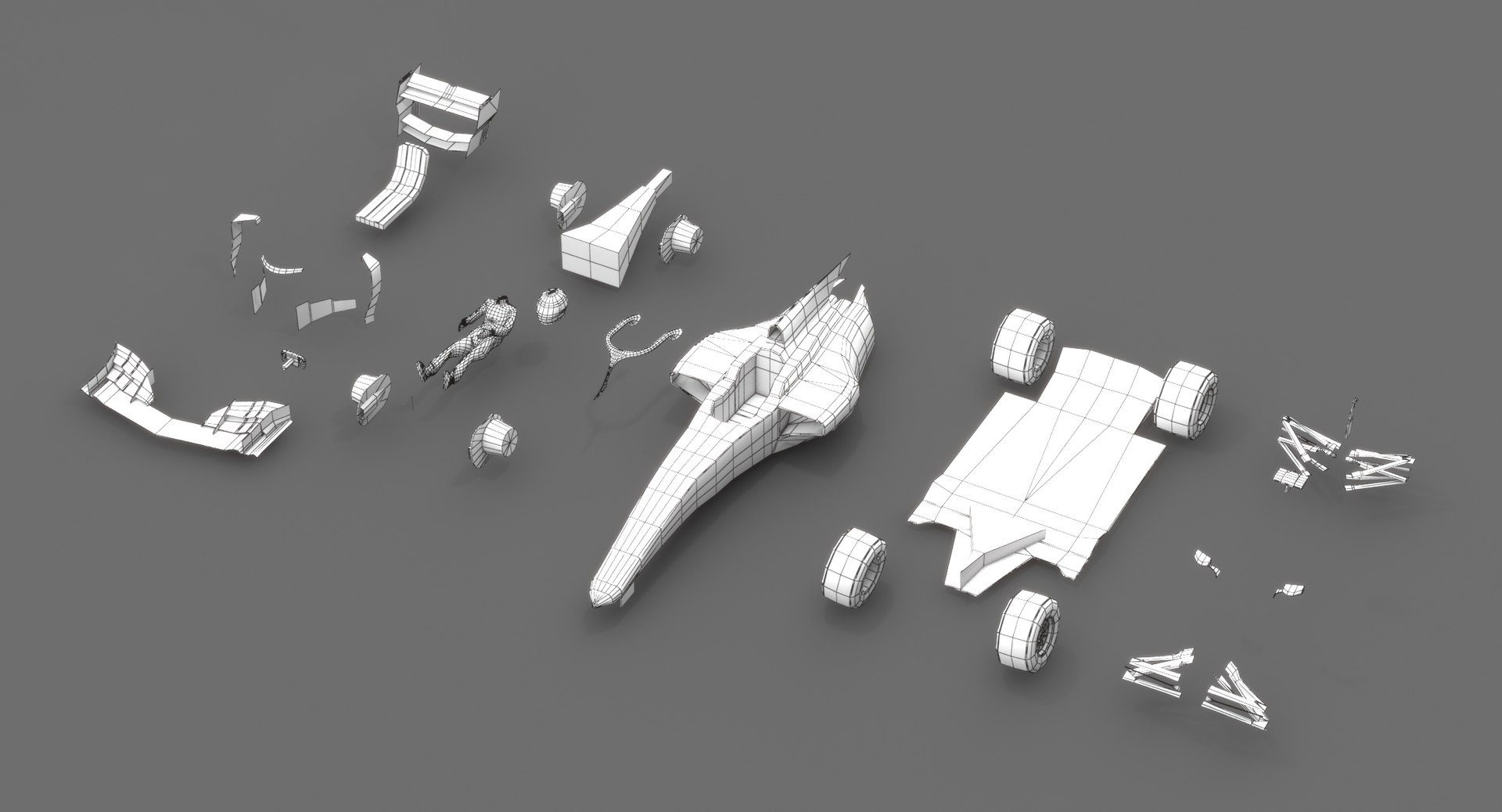 3D formula 2 generic car model - TurboSquid 1205976