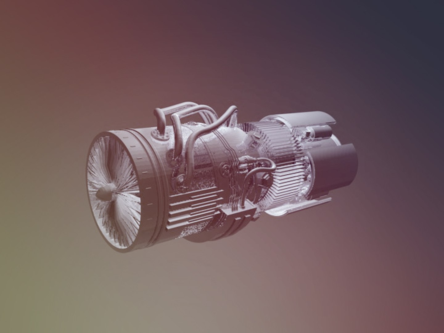 jet engine c4d