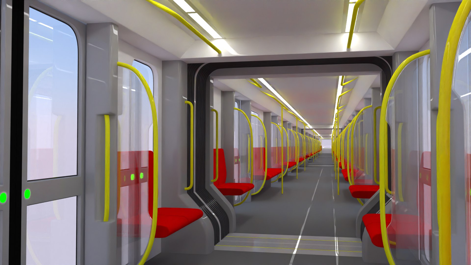 3D Metro Train Interior Concept Model - TurboSquid 2163310
