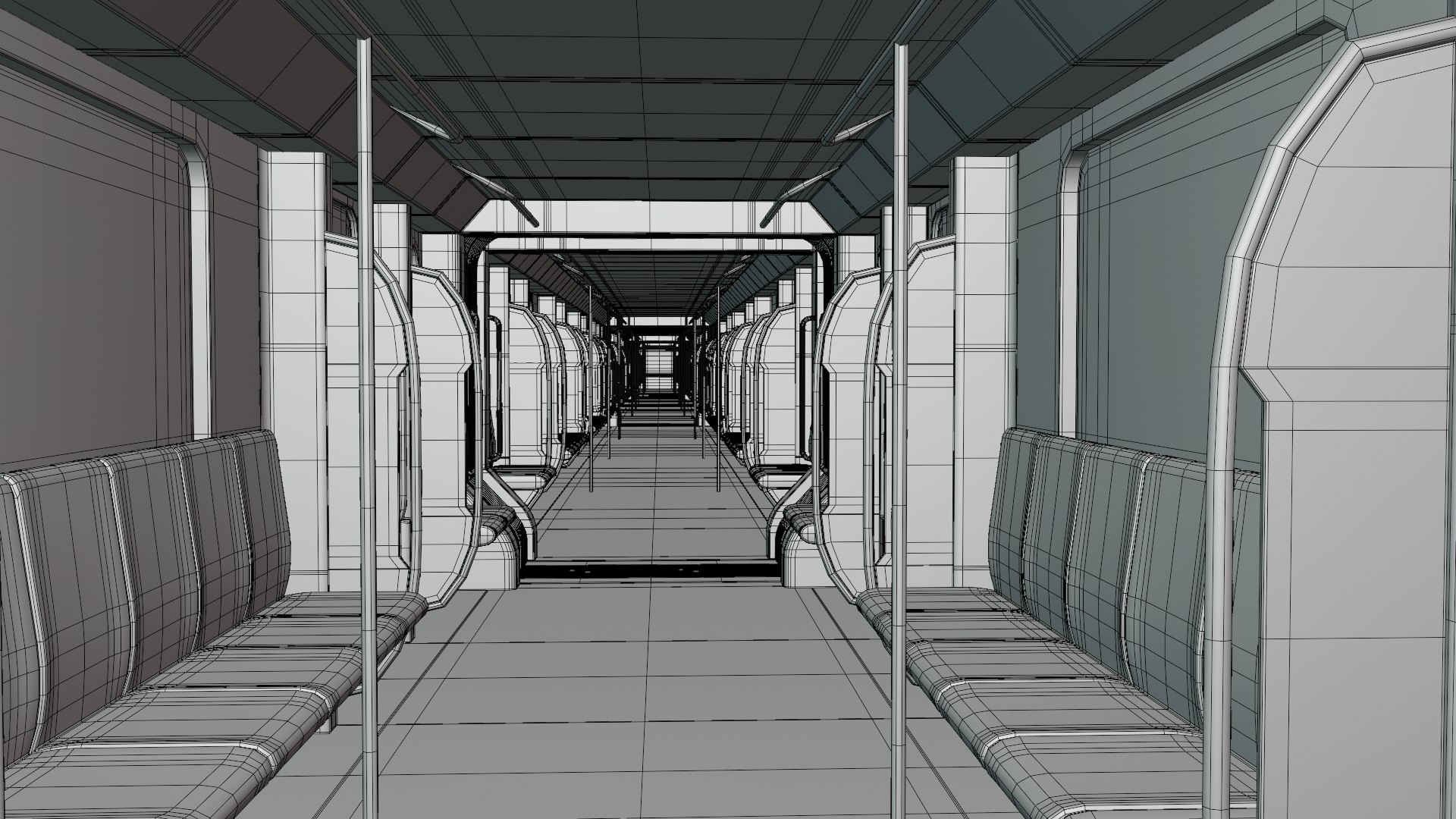 3D Metro Train Interior Concept Model - TurboSquid 2163310