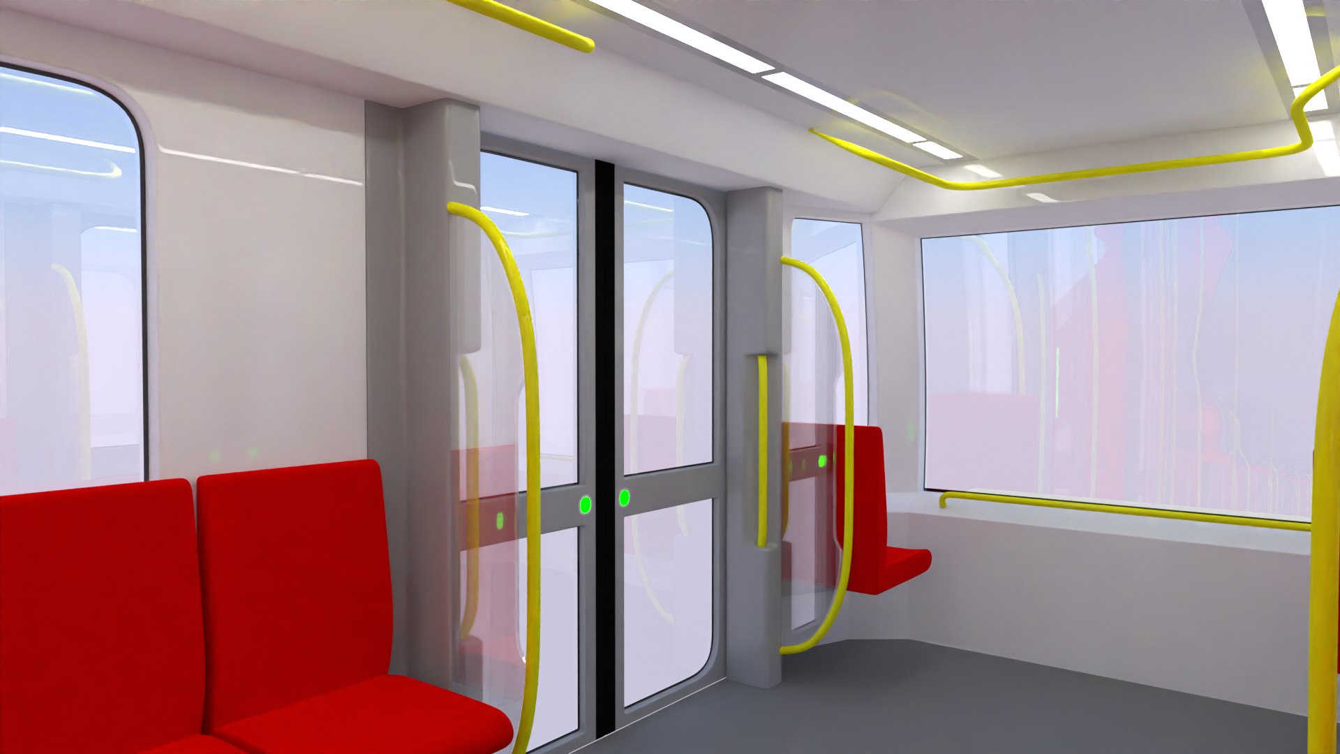 3D Metro Train Interior Concept Model - TurboSquid 2163310