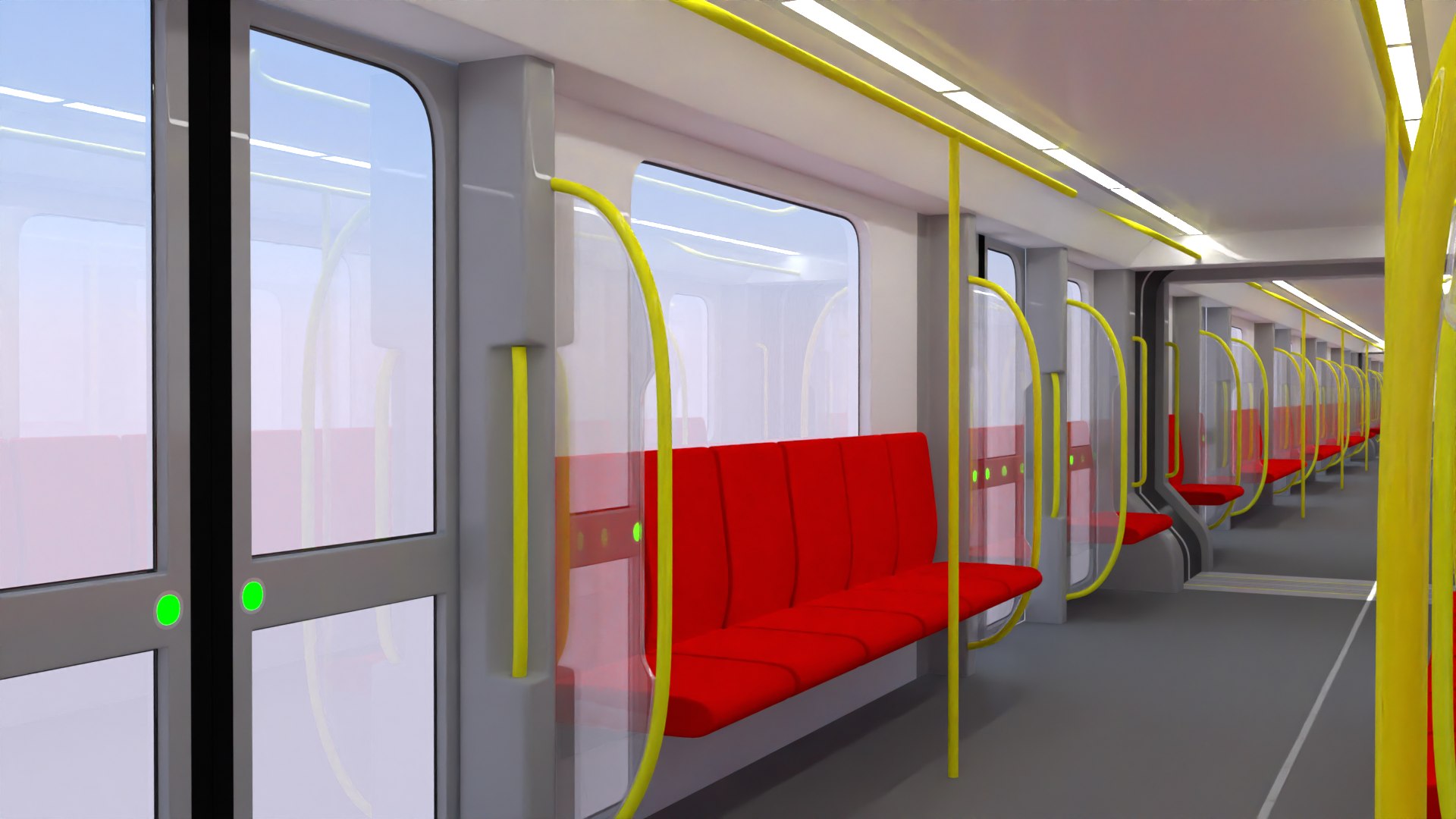 3D Metro Train Interior Concept Model - TurboSquid 2163310