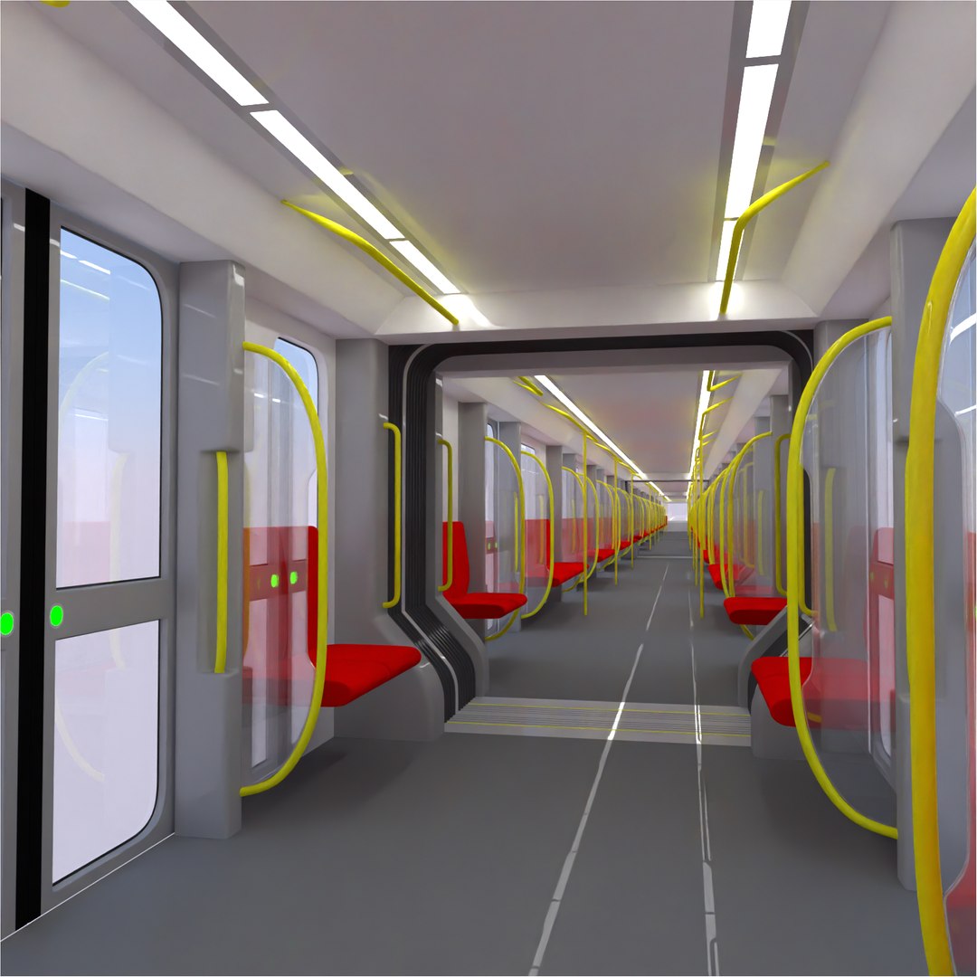 3D Metro train interior concept model - TurboSquid 2163310