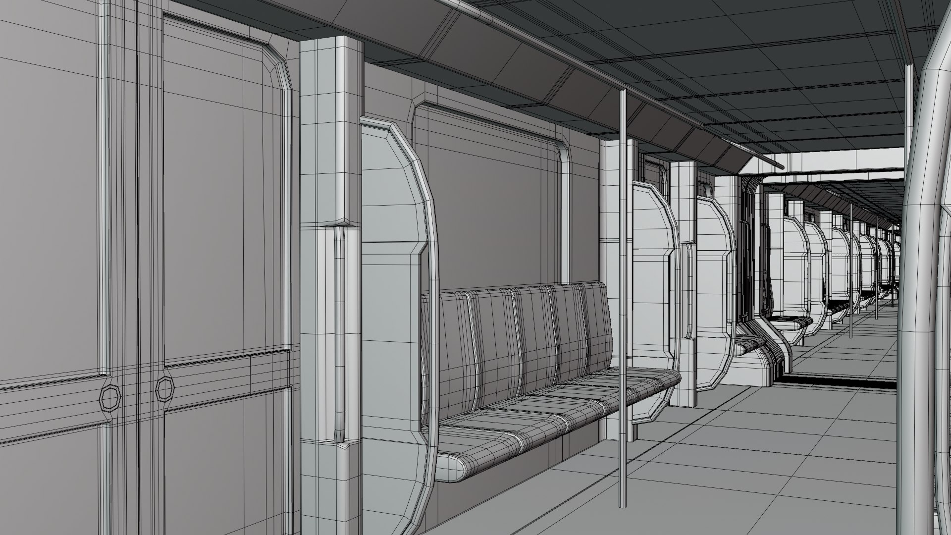3D Metro Train Interior Concept Model - TurboSquid 2163310