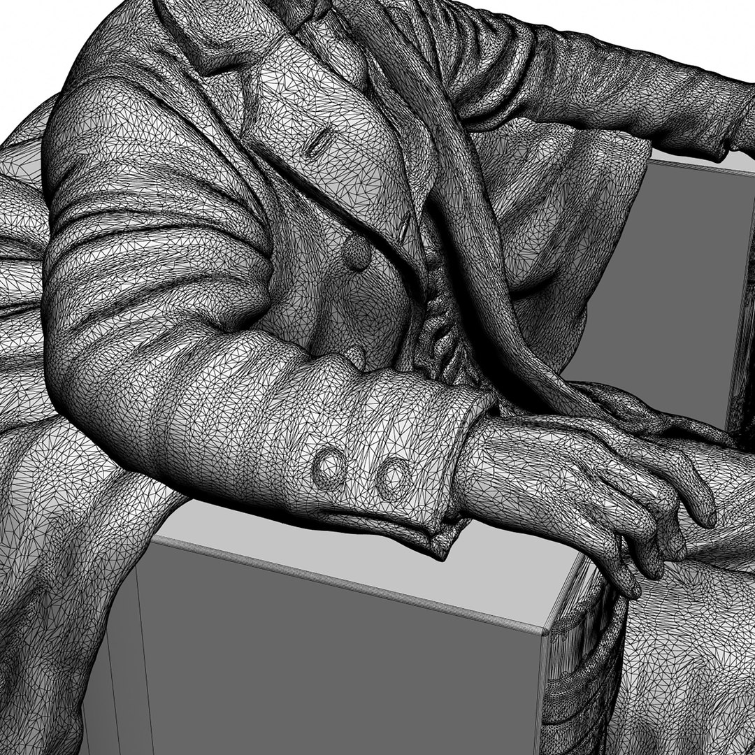3d Memorial Abraham Statue Model