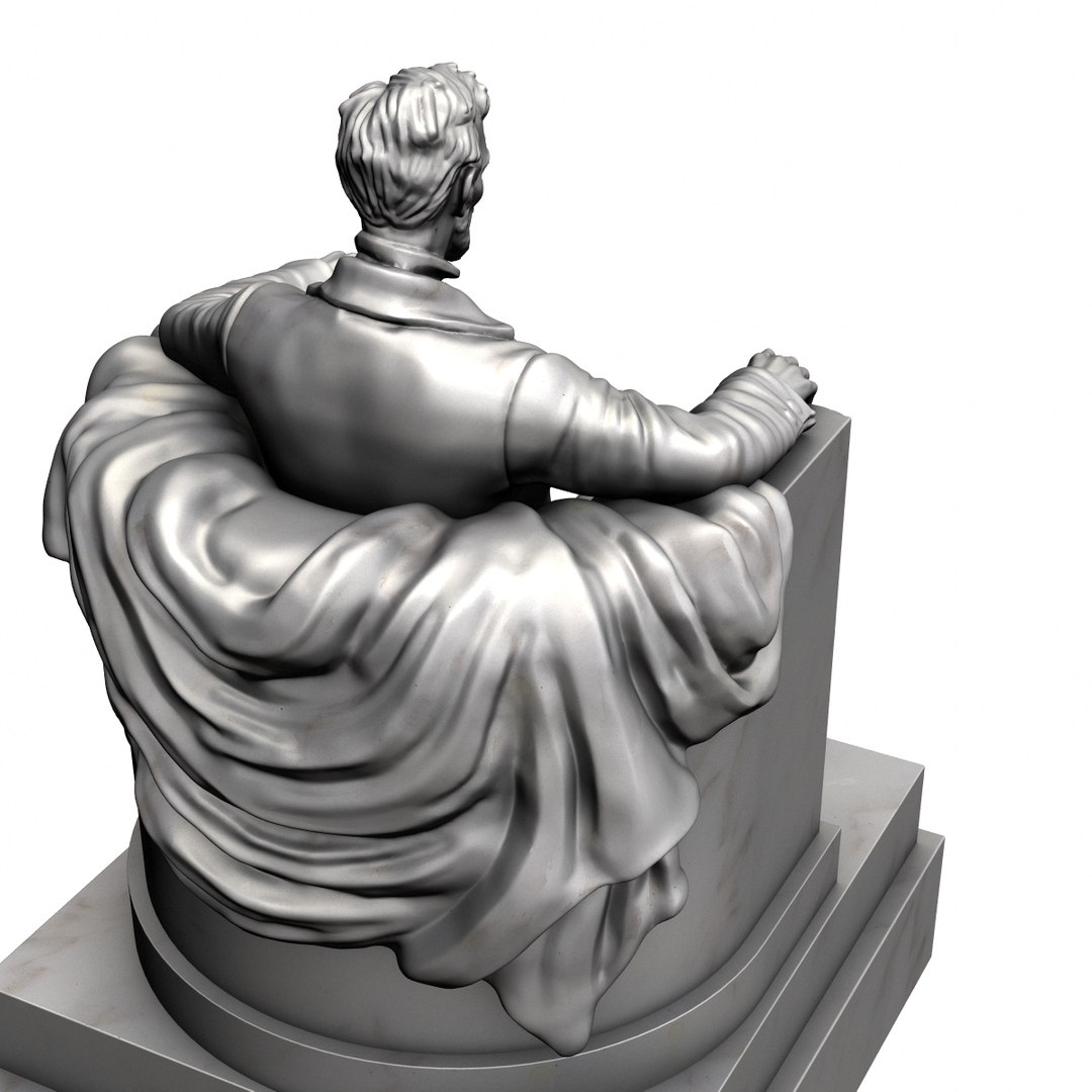 3d Memorial Abraham Statue Model