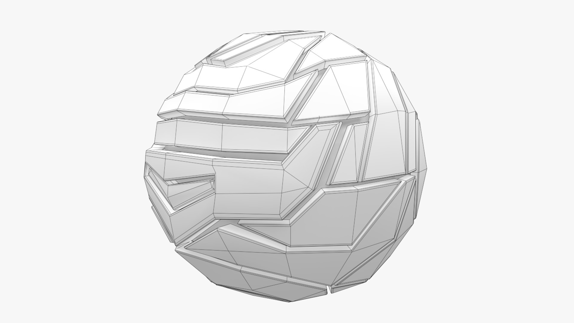 Techno Sphere 3D - TurboSquid 1404128