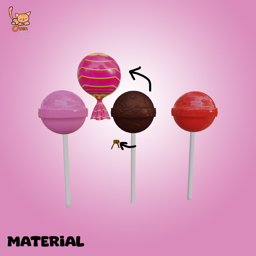 3D Chupa Chups Lolipop 01 - TurboSquid 2245818