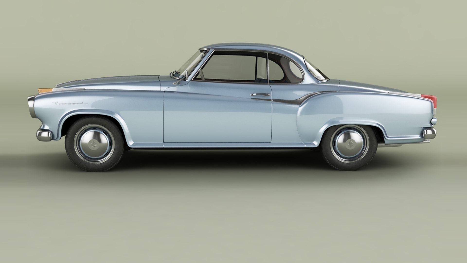 3D Borgward Isabella Coupe Model - TurboSquid 2037009