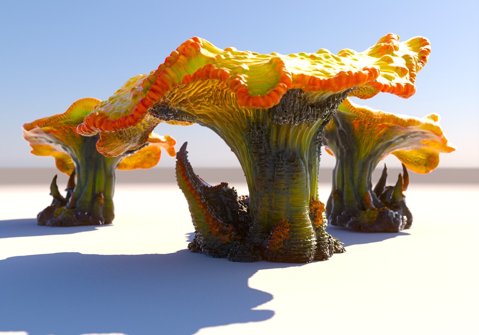 Mega Alien Fungus 3D Model - TurboSquid 2401952