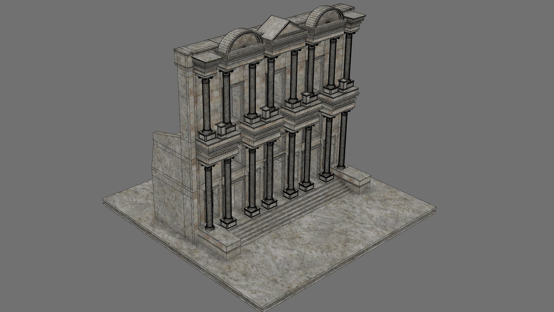 3D Model Library Of Celsus Building - TurboSquid 2203743