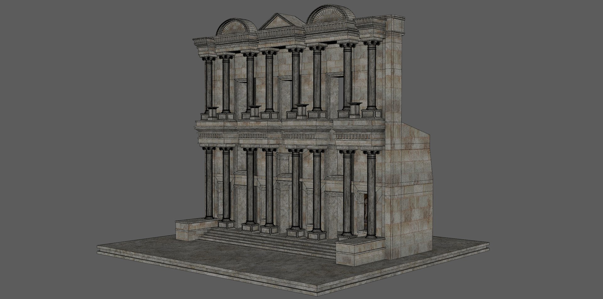 3D Model Library Of Celsus Building - TurboSquid 2203743
