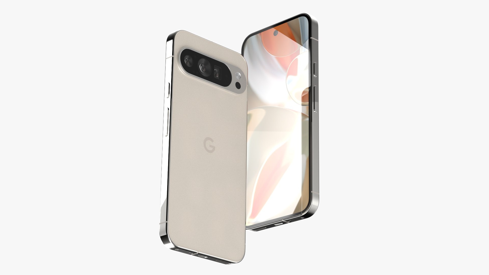 3D Model Google Pixel 9 Pro Porcelain - TurboSquid 2259654
