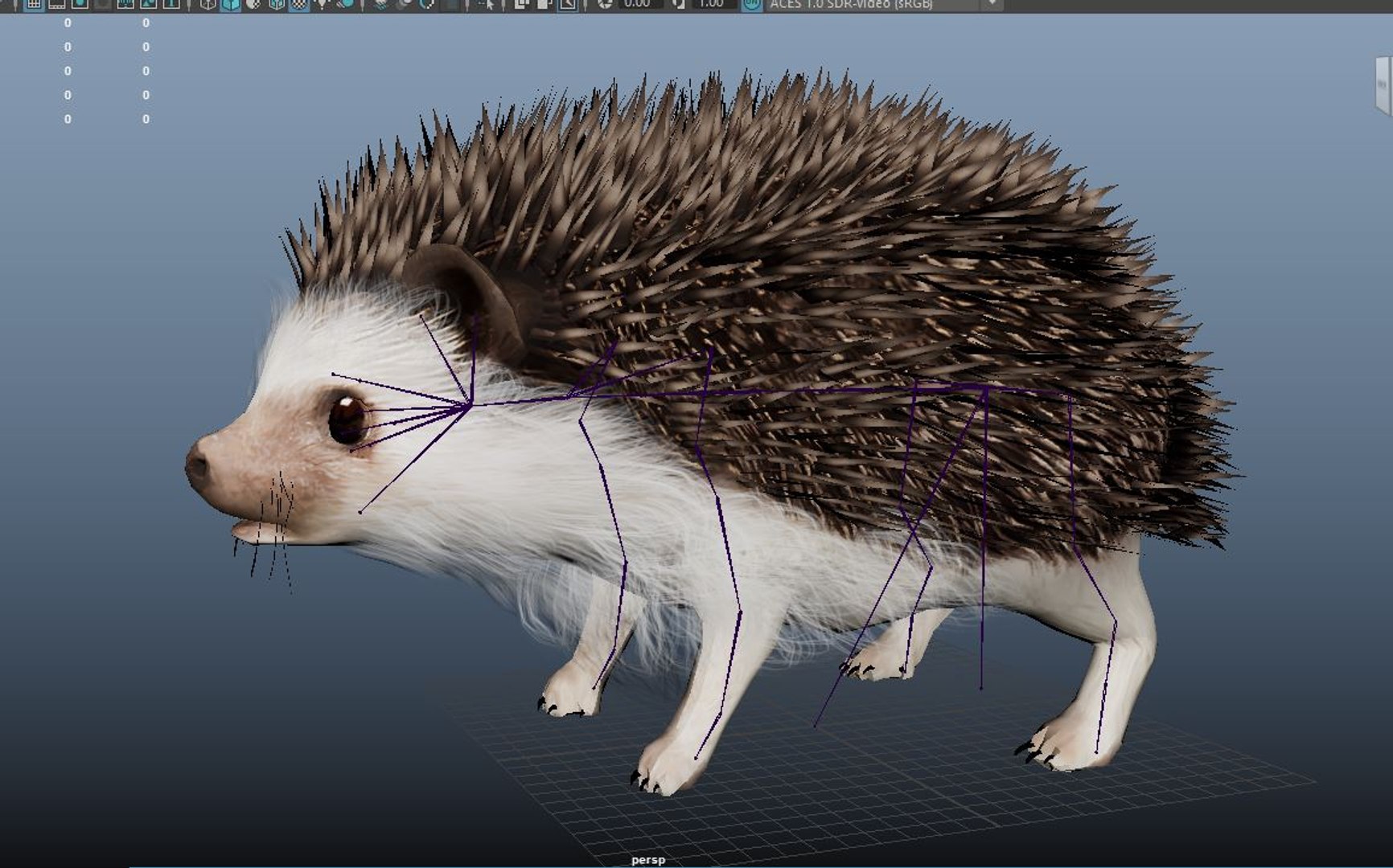 Realistic Hedgehog 3D Model Low Poly Rigged Low-poly 3D Model Model ...