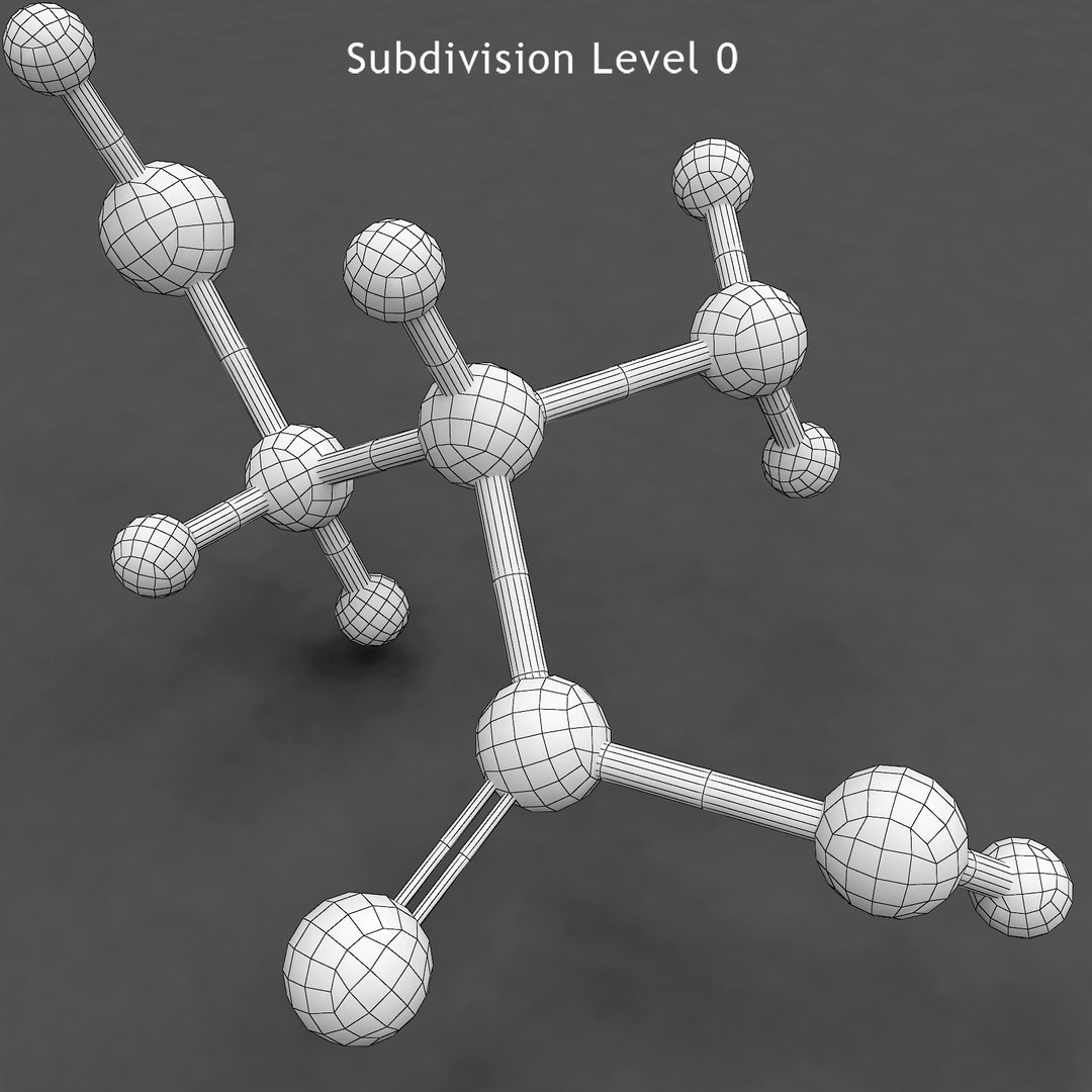 3ds Max Cysteine Molecule