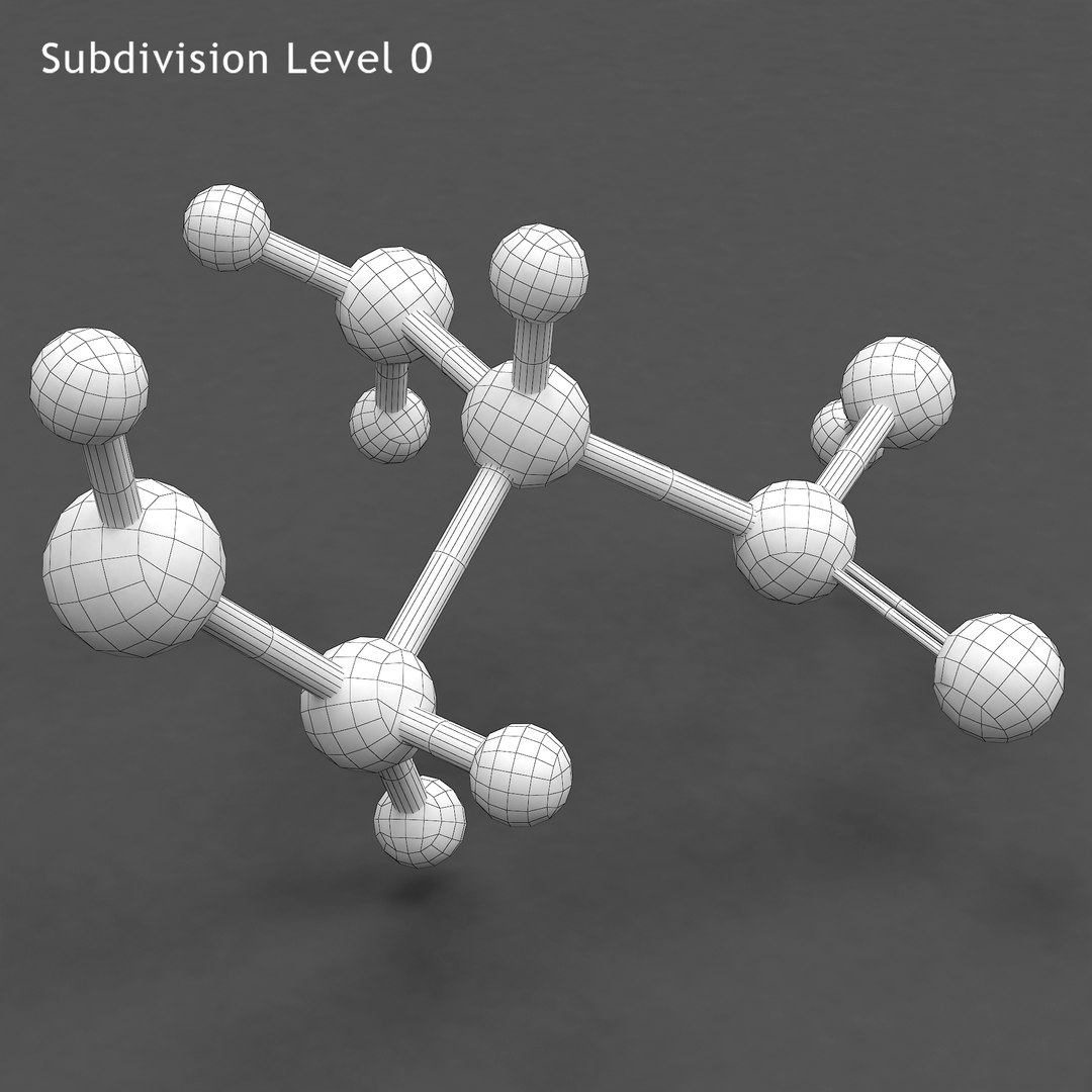 3ds Max Cysteine Molecule