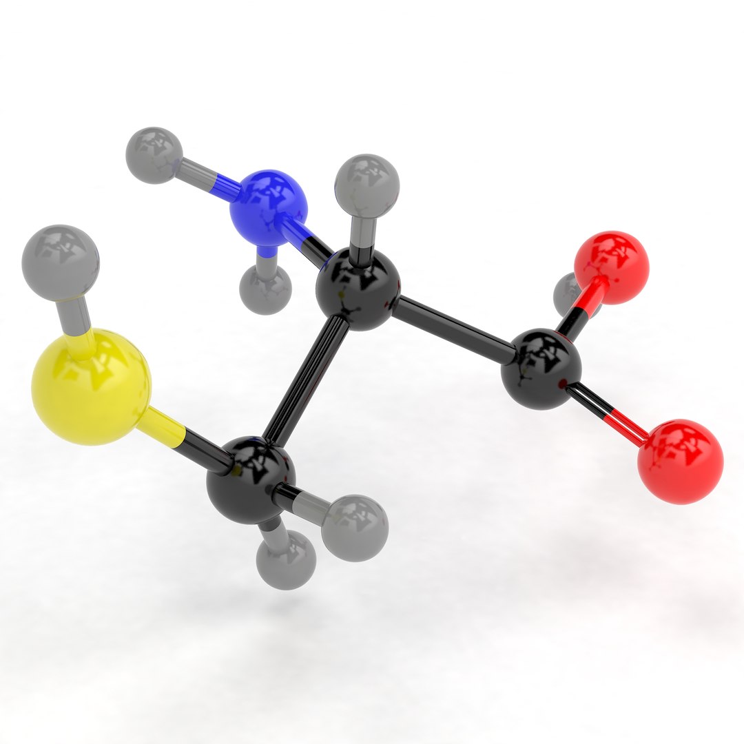 3ds Max Cysteine Molecule