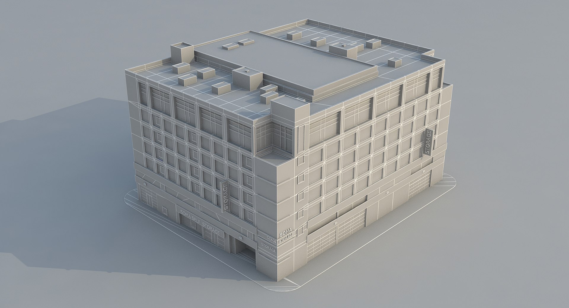 3d C4d Building San Francisco