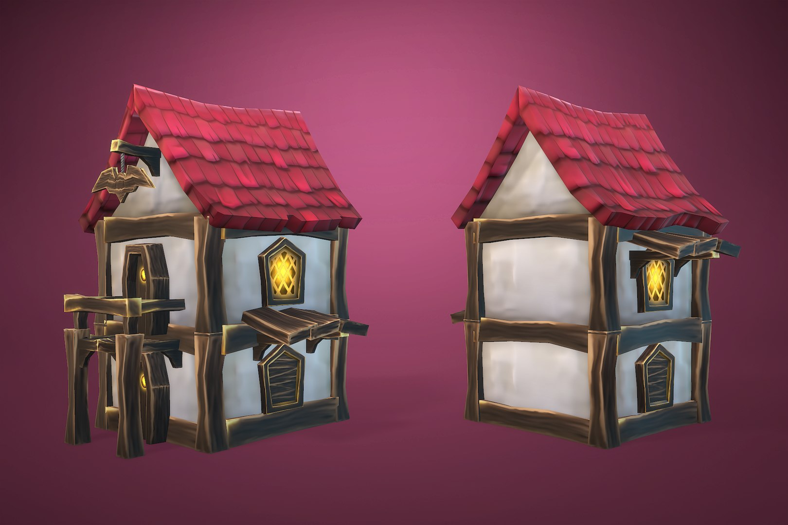 Vampire RTS Fantasy Buildings 3D Model - TurboSquid 1794951