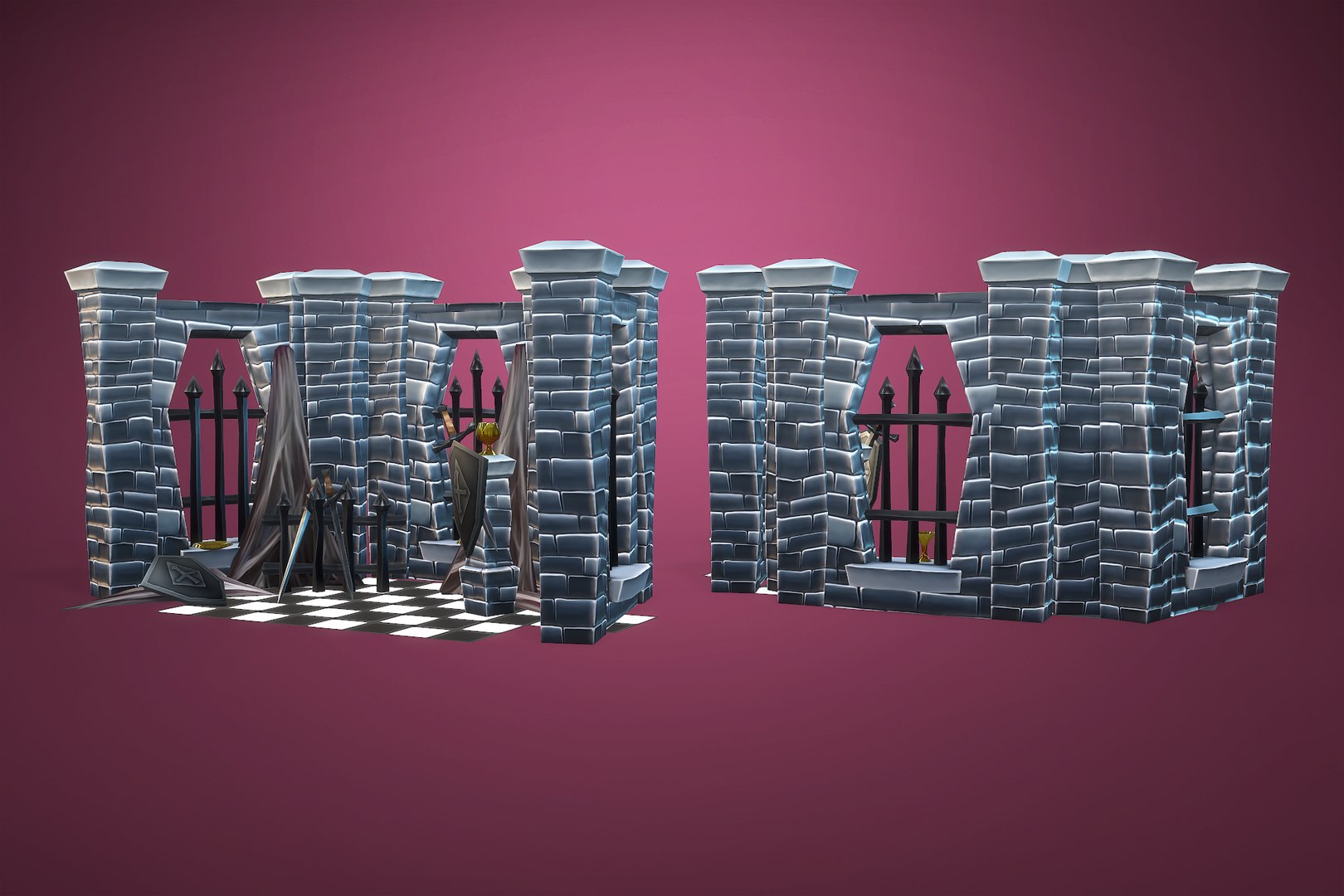 Vampire RTS Fantasy Buildings 3D Model - TurboSquid 1794951