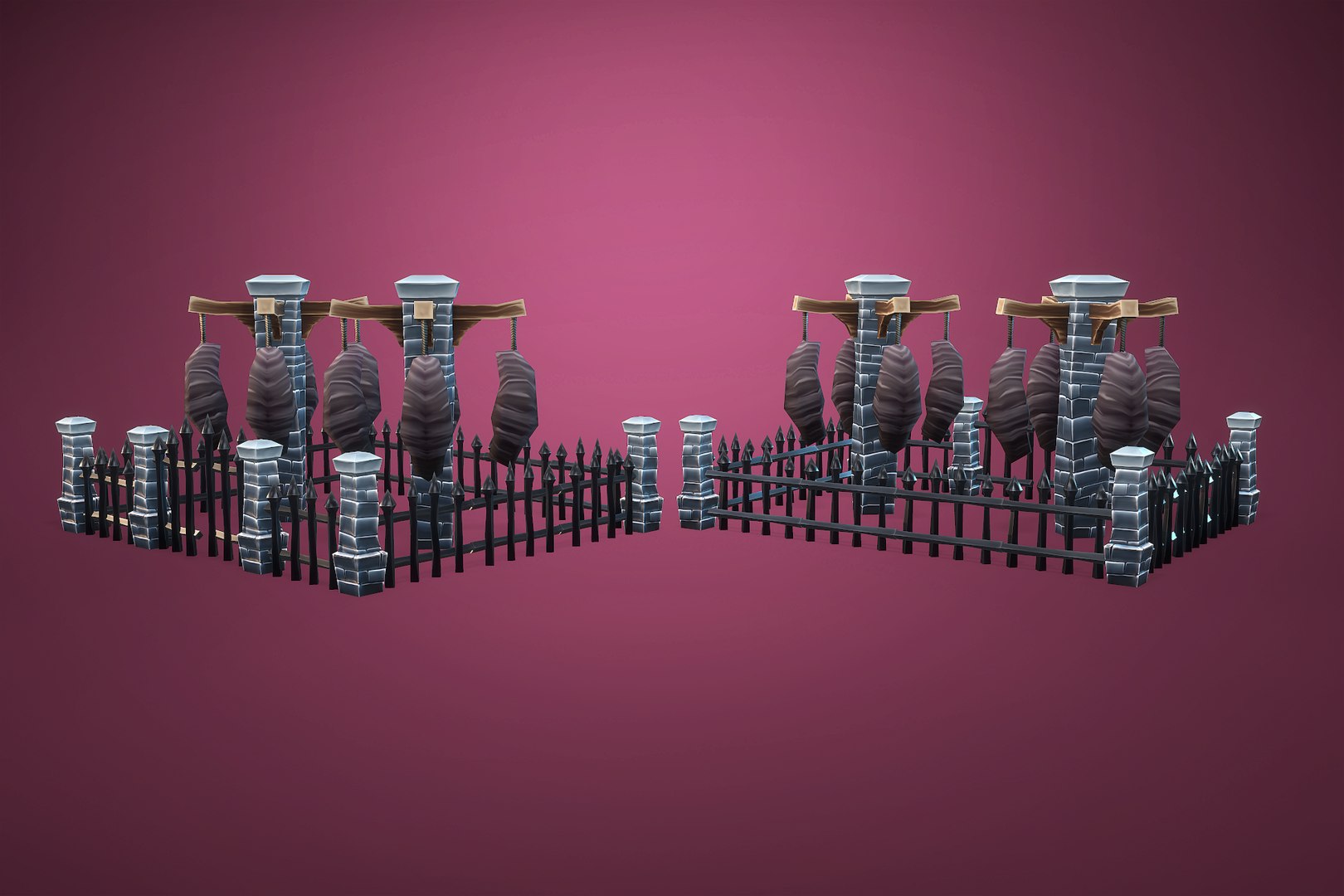 Vampire RTS Fantasy Buildings 3D Model - TurboSquid 1794951