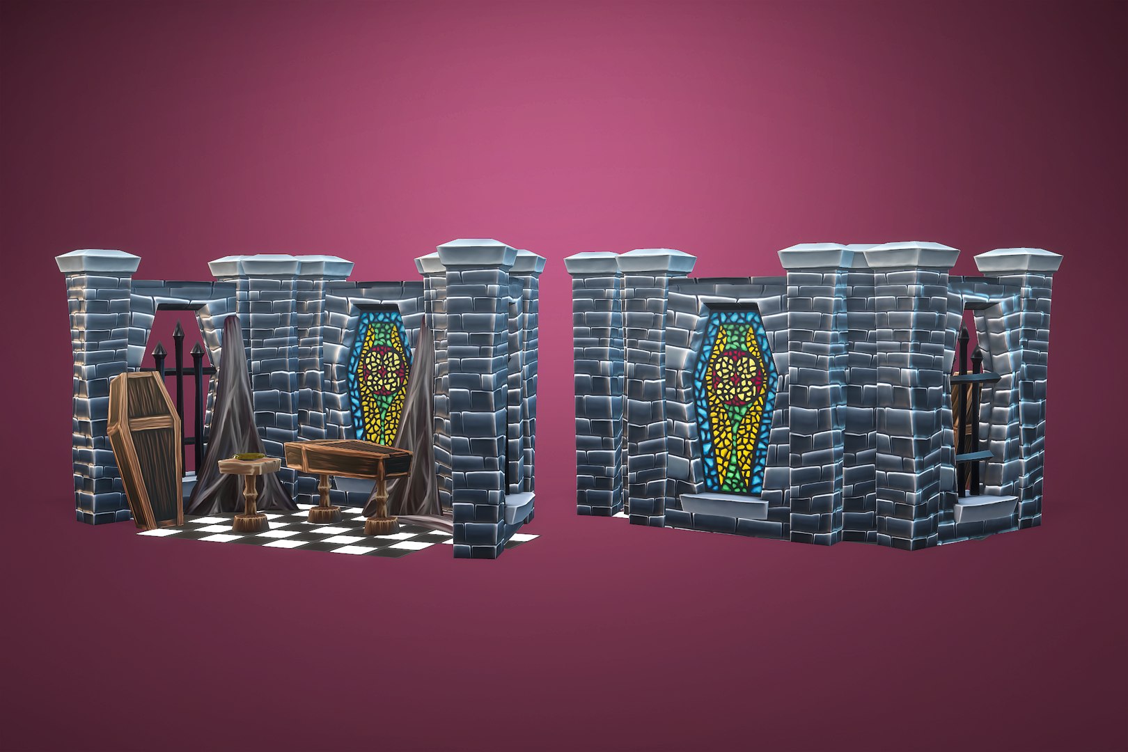 Vampire RTS Fantasy Buildings 3D Model - TurboSquid 1794951