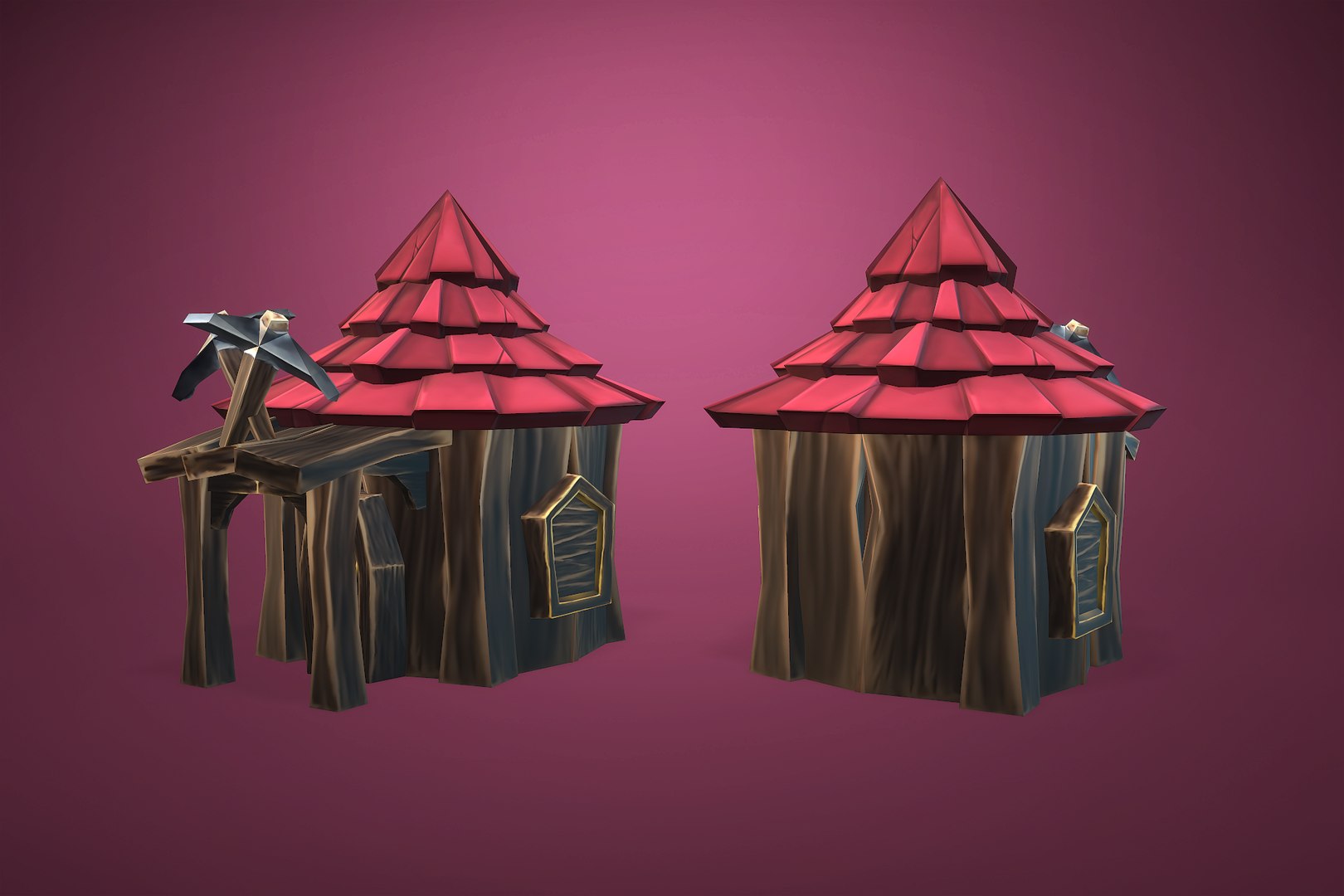 Vampire RTS Fantasy Buildings 3D Model - TurboSquid 1794951