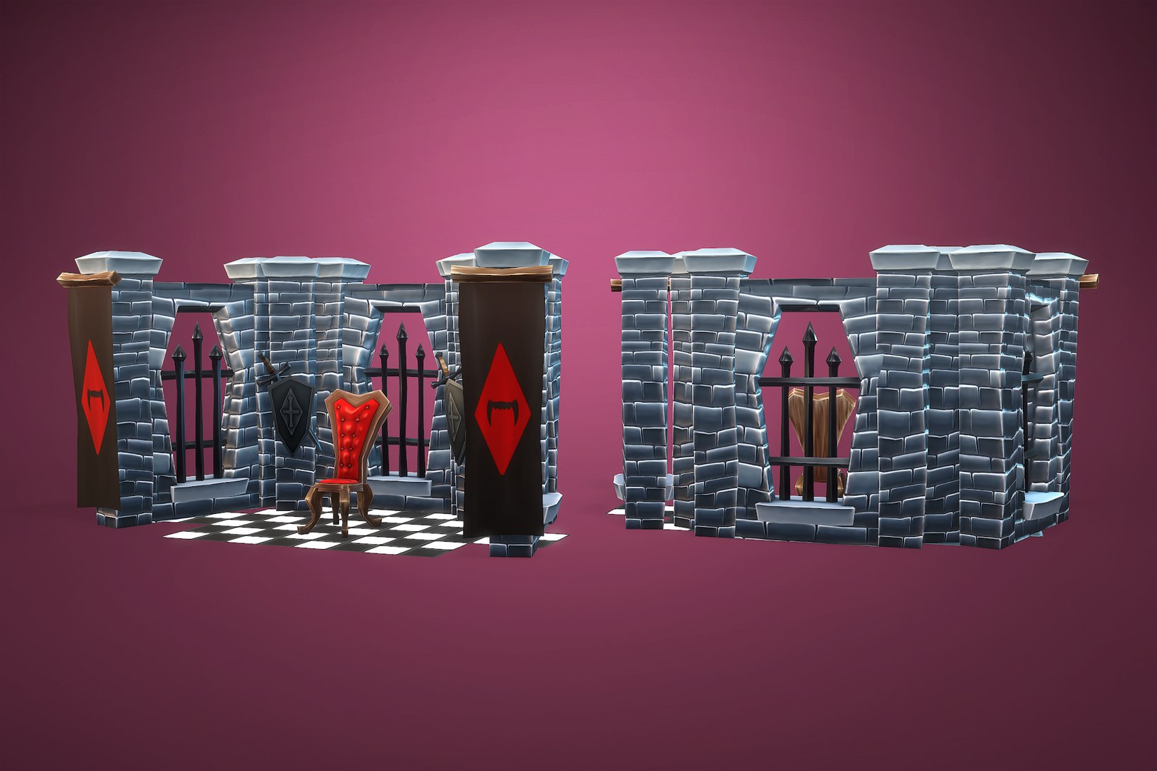 Vampire RTS Fantasy Buildings 3D Model - TurboSquid 1794951