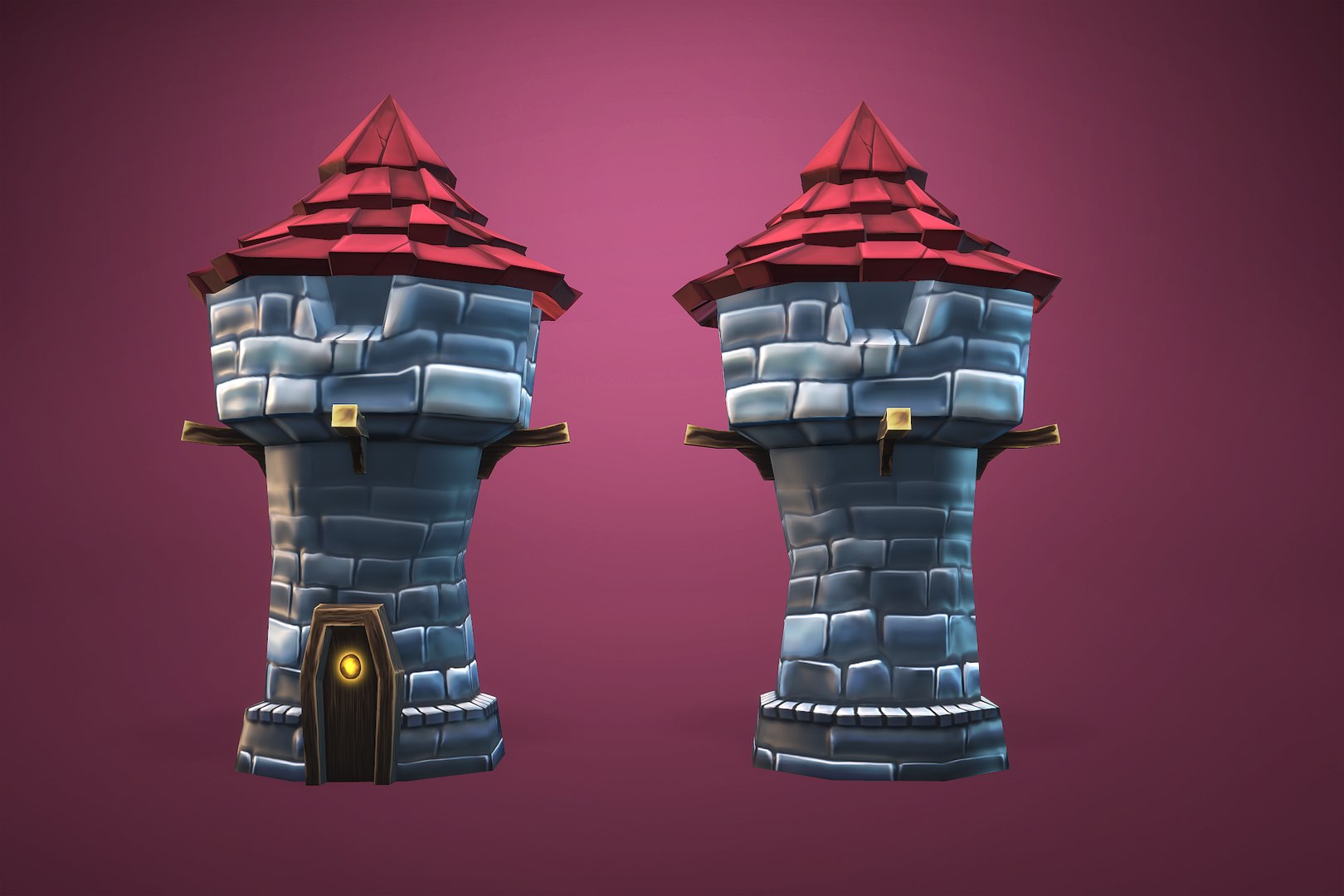 Vampire RTS Fantasy Buildings 3D Model - TurboSquid 1794951