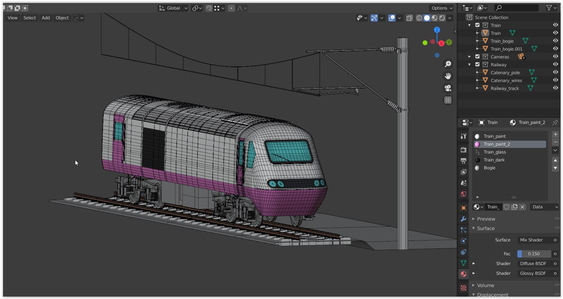 3D british train locomotive - TurboSquid 1630203