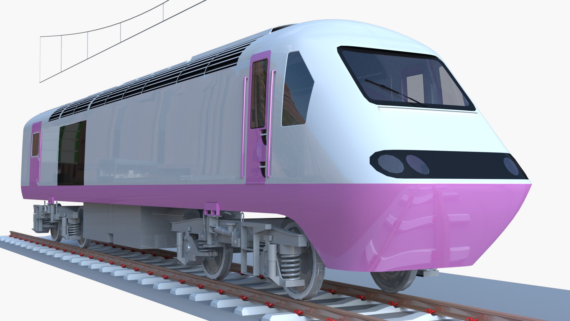 3D British Train Locomotive - TurboSquid 1630203