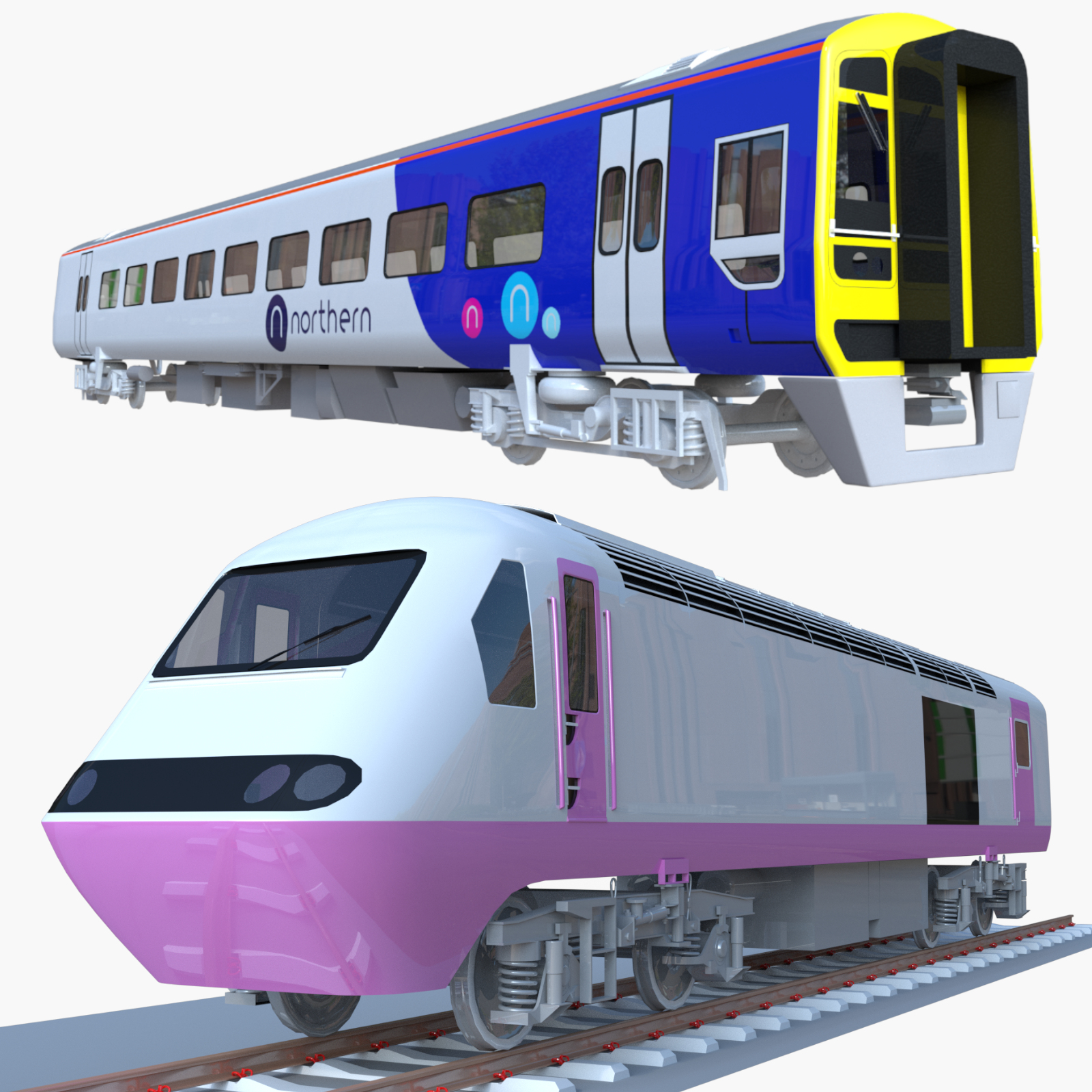 3D british train locomotive - TurboSquid 1630203