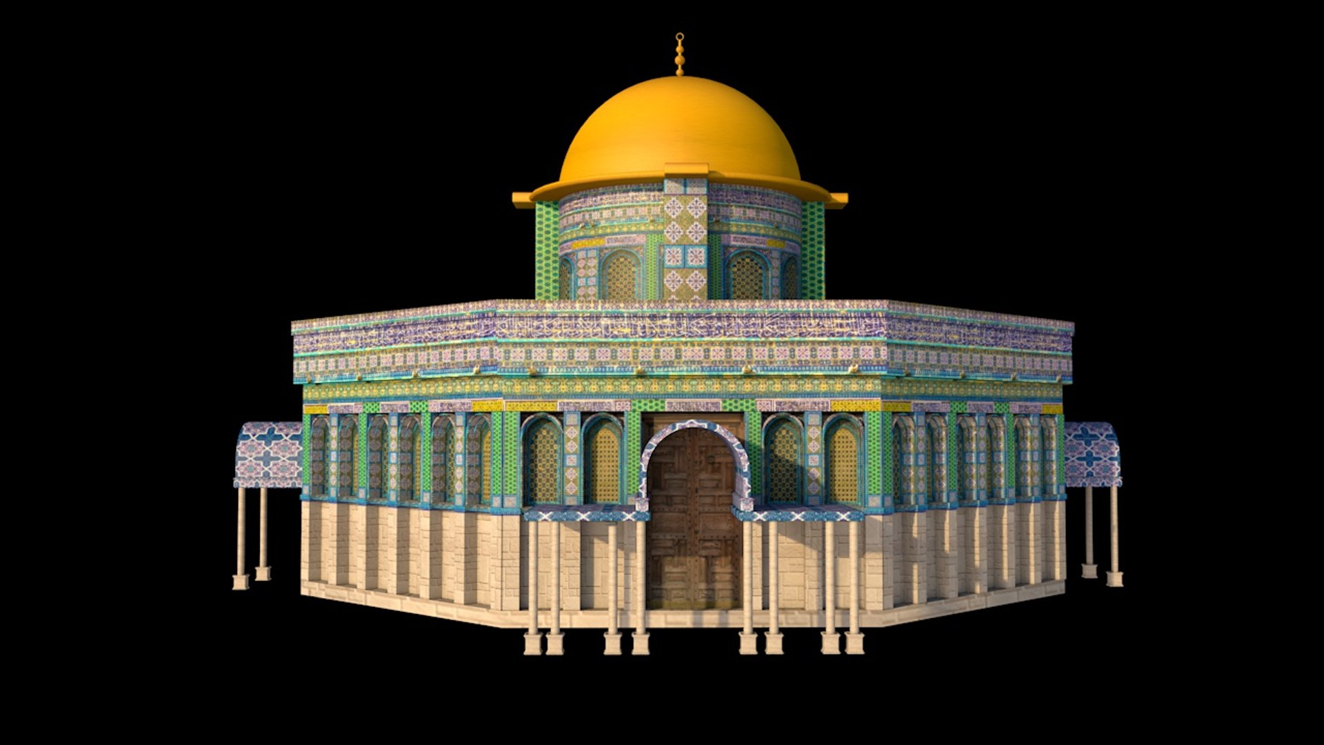 Al-aqsa Mosque Jerusalem 3D Model - TurboSquid 1233995