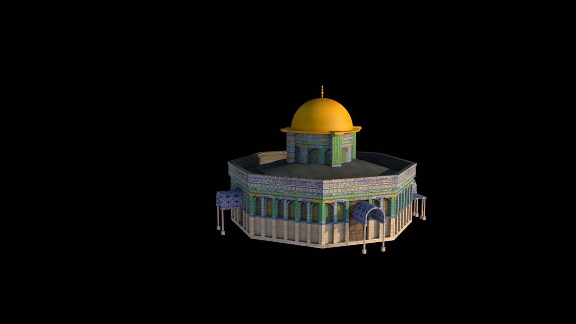 Al-aqsa Mosque Jerusalem 3D Model - TurboSquid 1233995