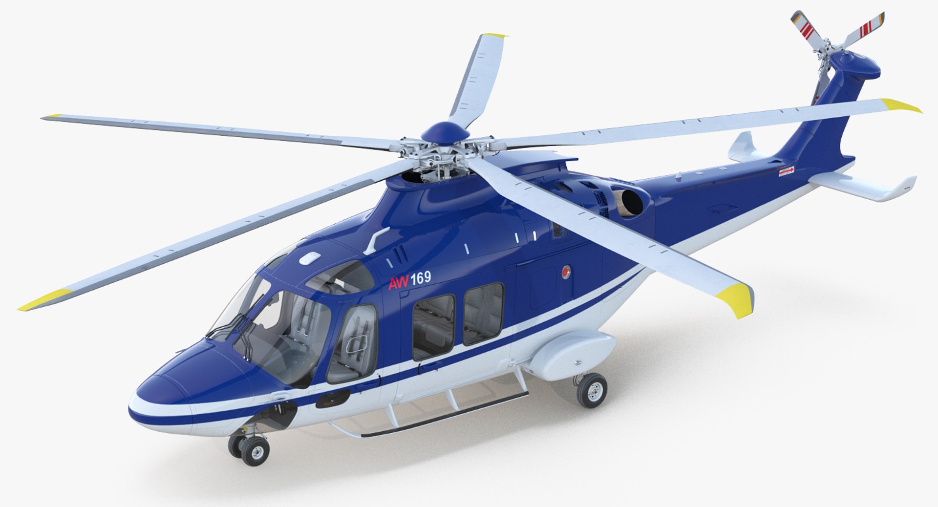 Multirole Helicopter Agustawestland Aw169 3D Model - TurboSquid 1211588