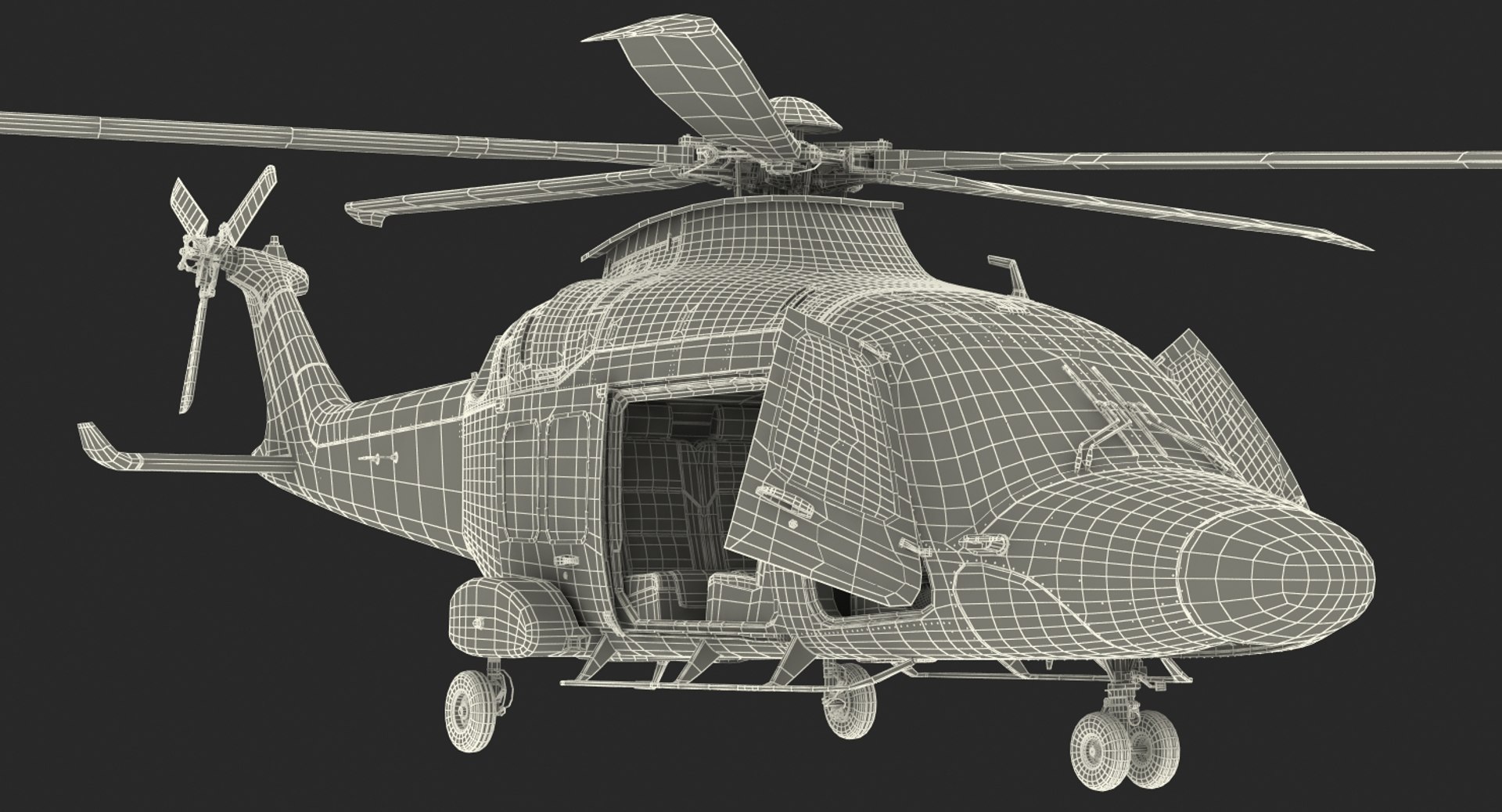 Multirole helicopter agustawestland aw169 3D model - TurboSquid 1211588