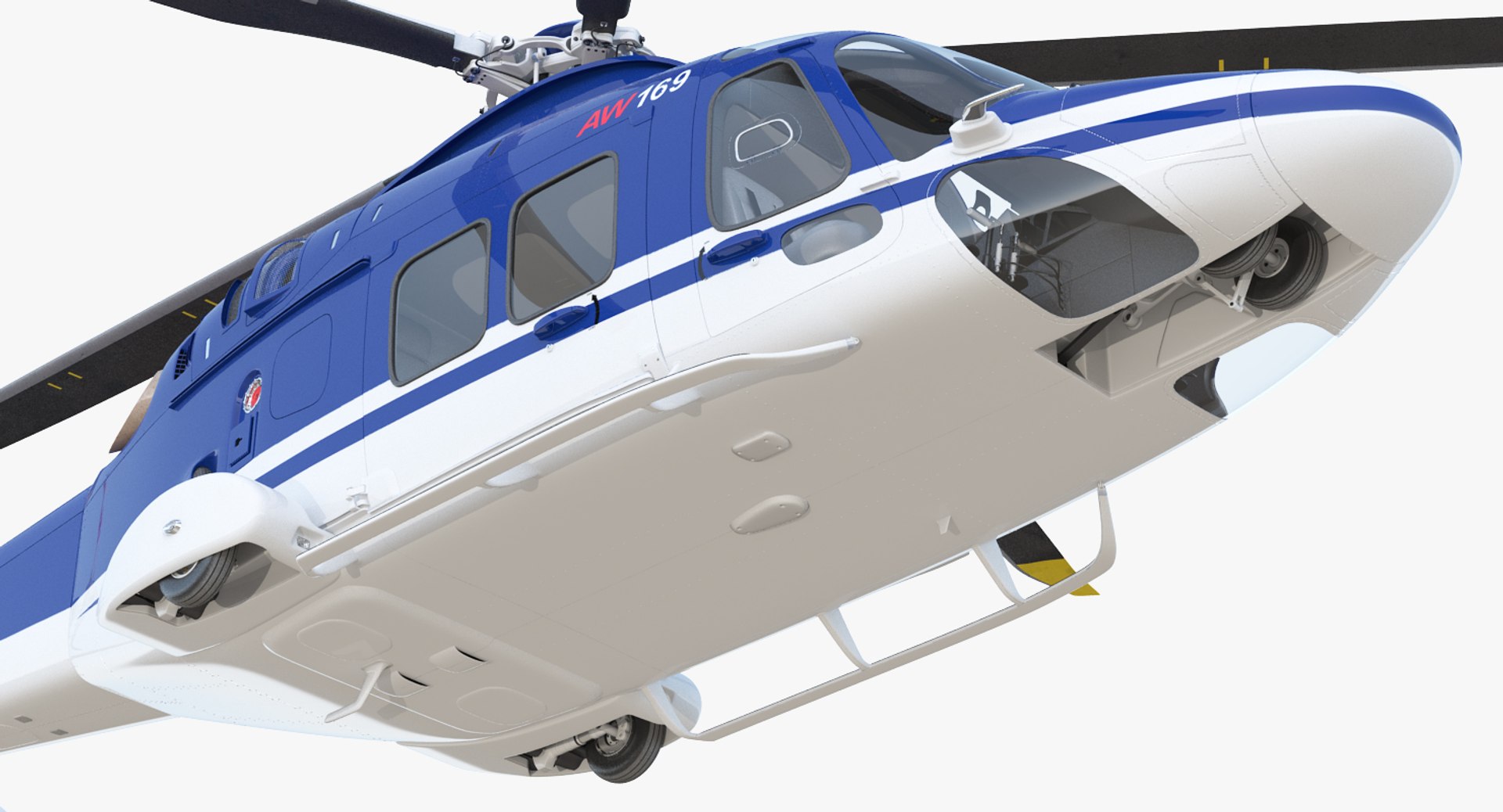 Multirole helicopter agustawestland aw169 3D model - TurboSquid 1211588
