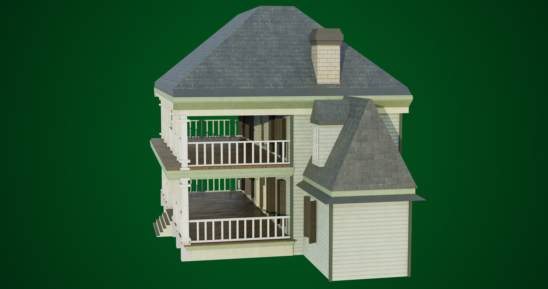 3D model House06 All PBR Unity UE Textures Included - TurboSquid 1981076