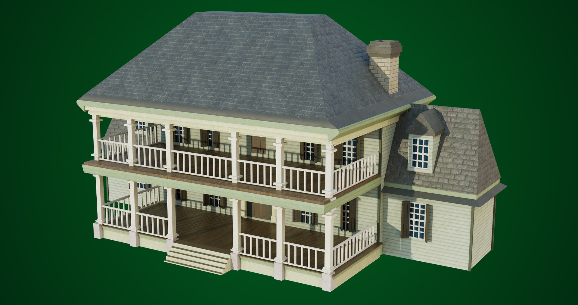 3D model House06 All PBR Unity UE Textures Included - TurboSquid 1981076
