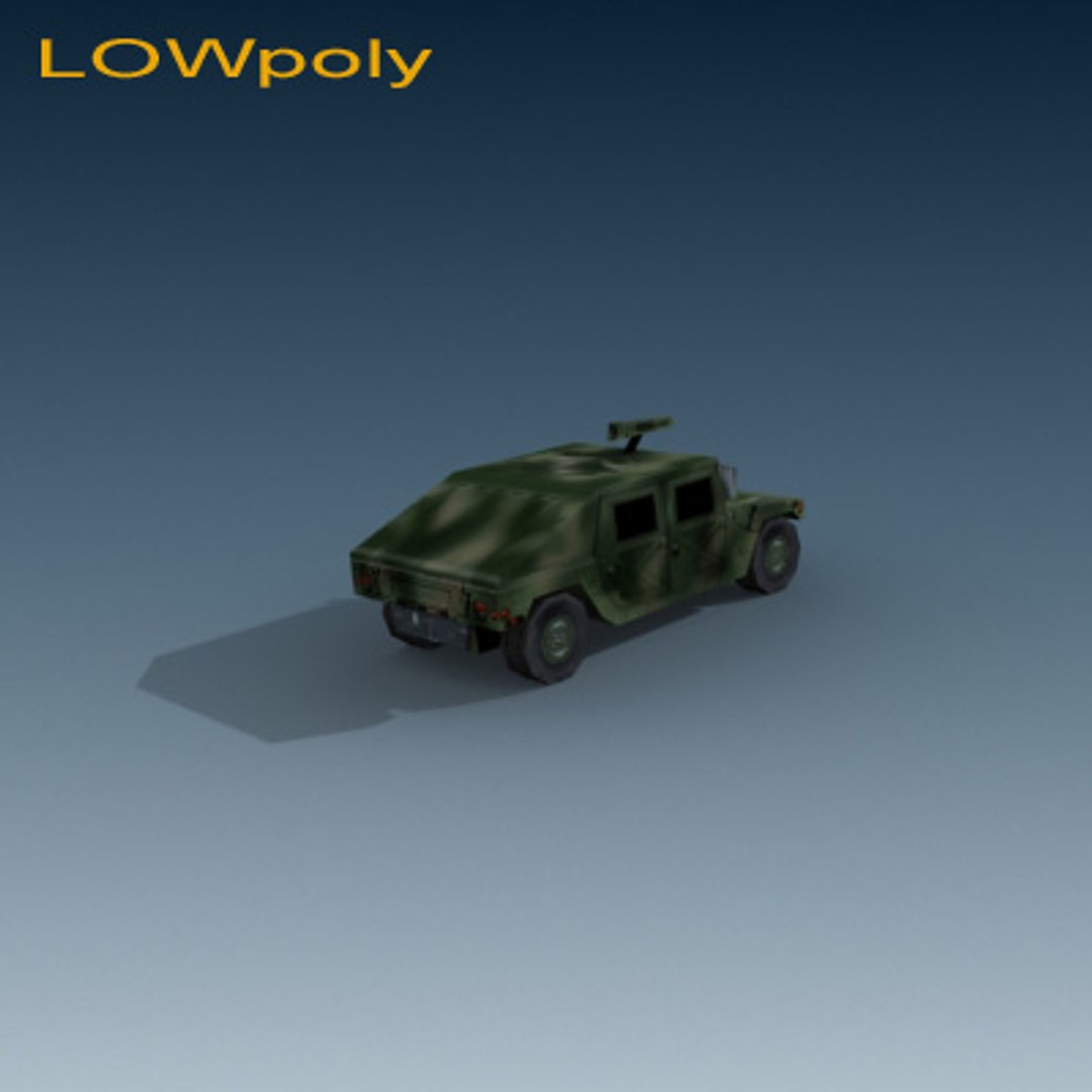 hummer humvee 3d model