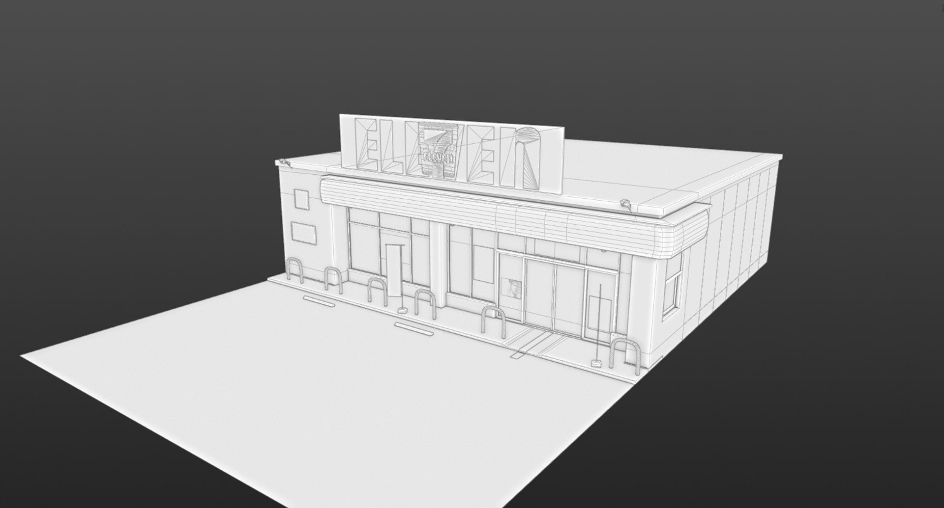 7eleven Store 3D Model - TurboSquid 2202236