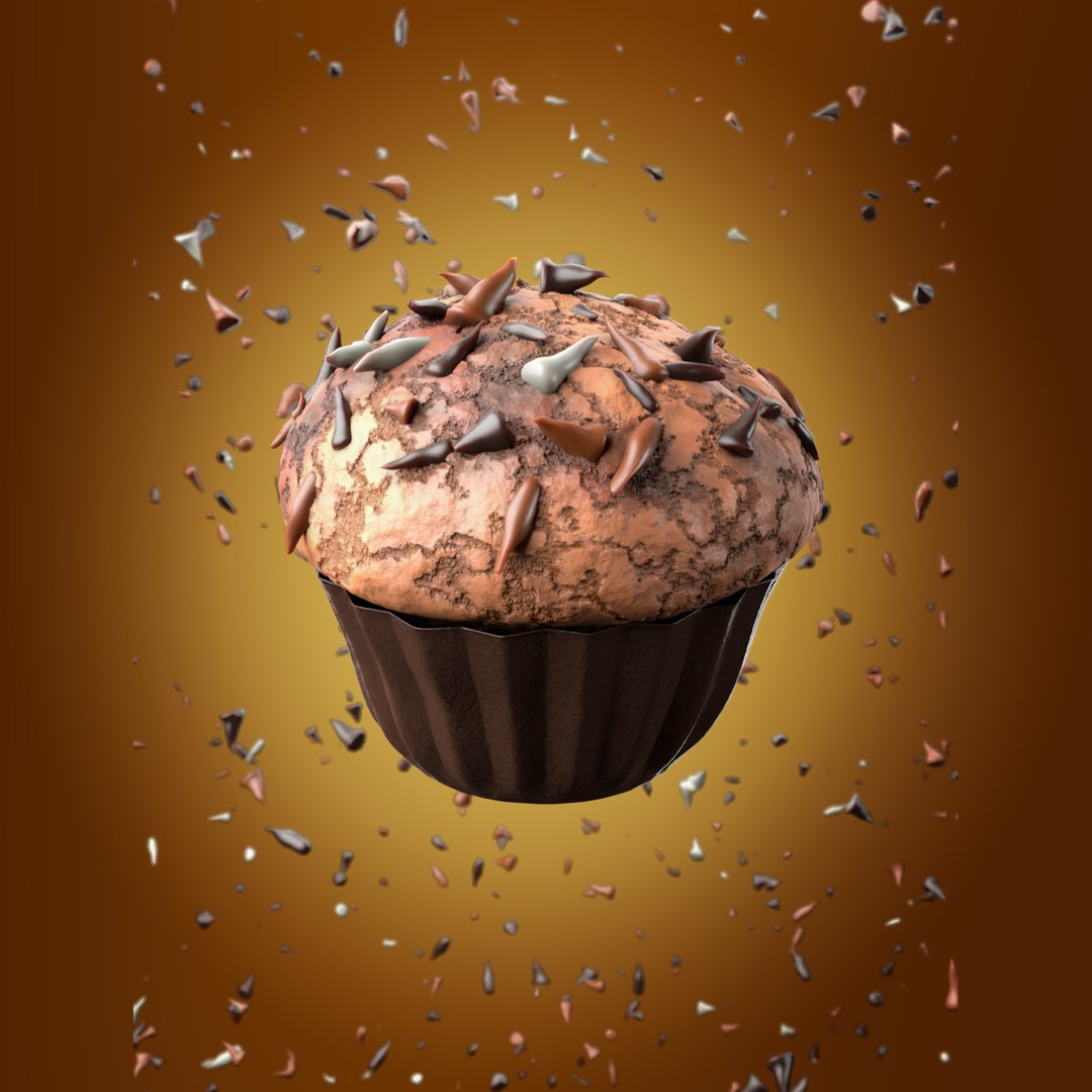 Muffin 3D Model - TurboSquid 2034375