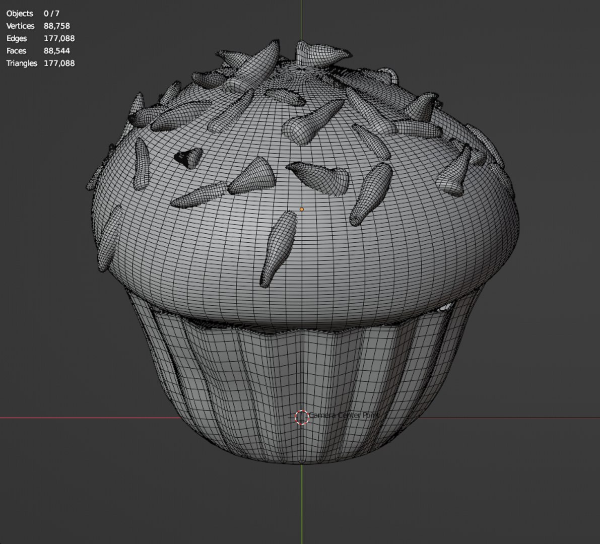 Muffin 3D Model - TurboSquid 2034375