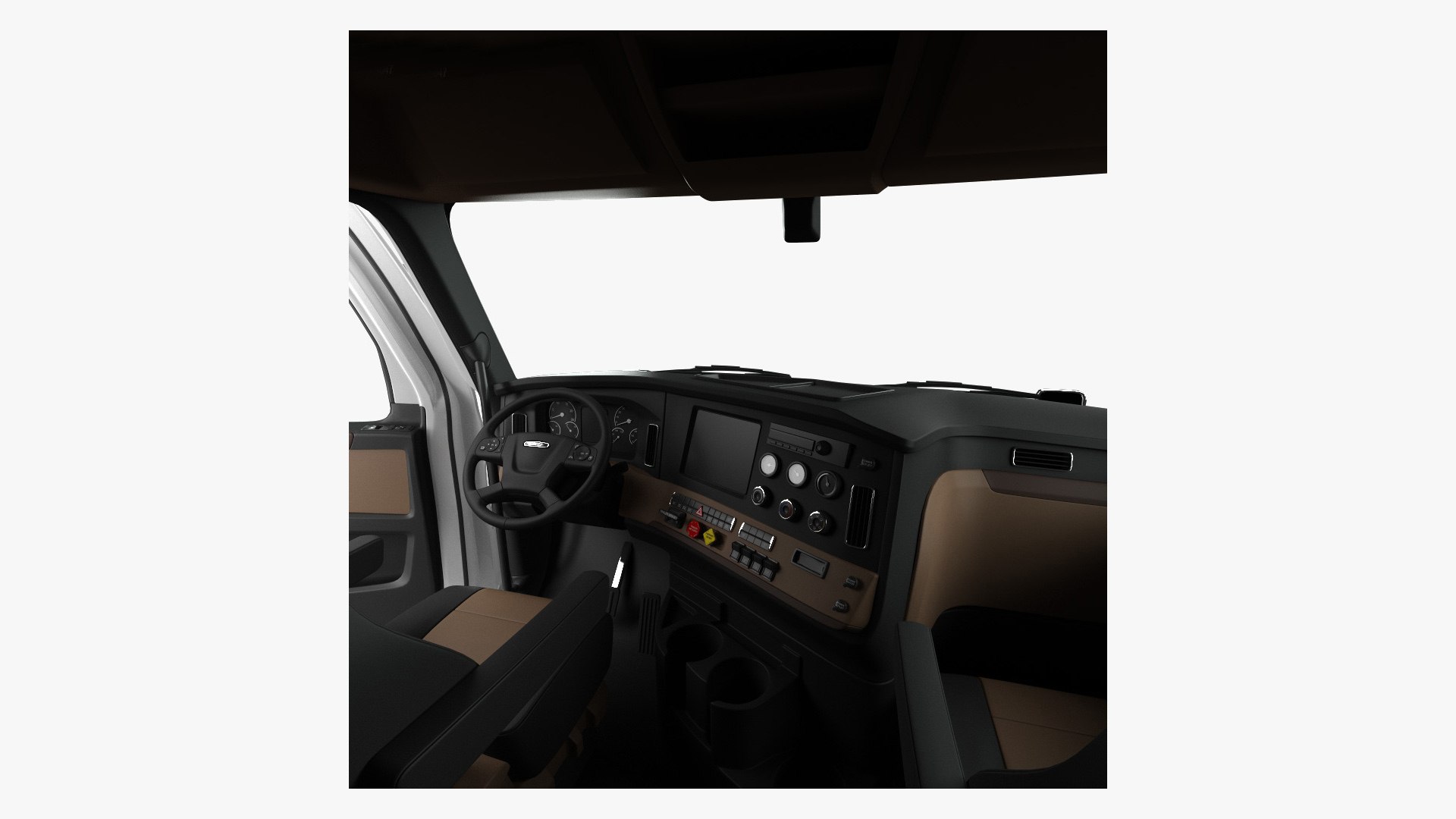 Freightliner Cascadia Sleeper Cab Tractor Truck with HQ interior and ...