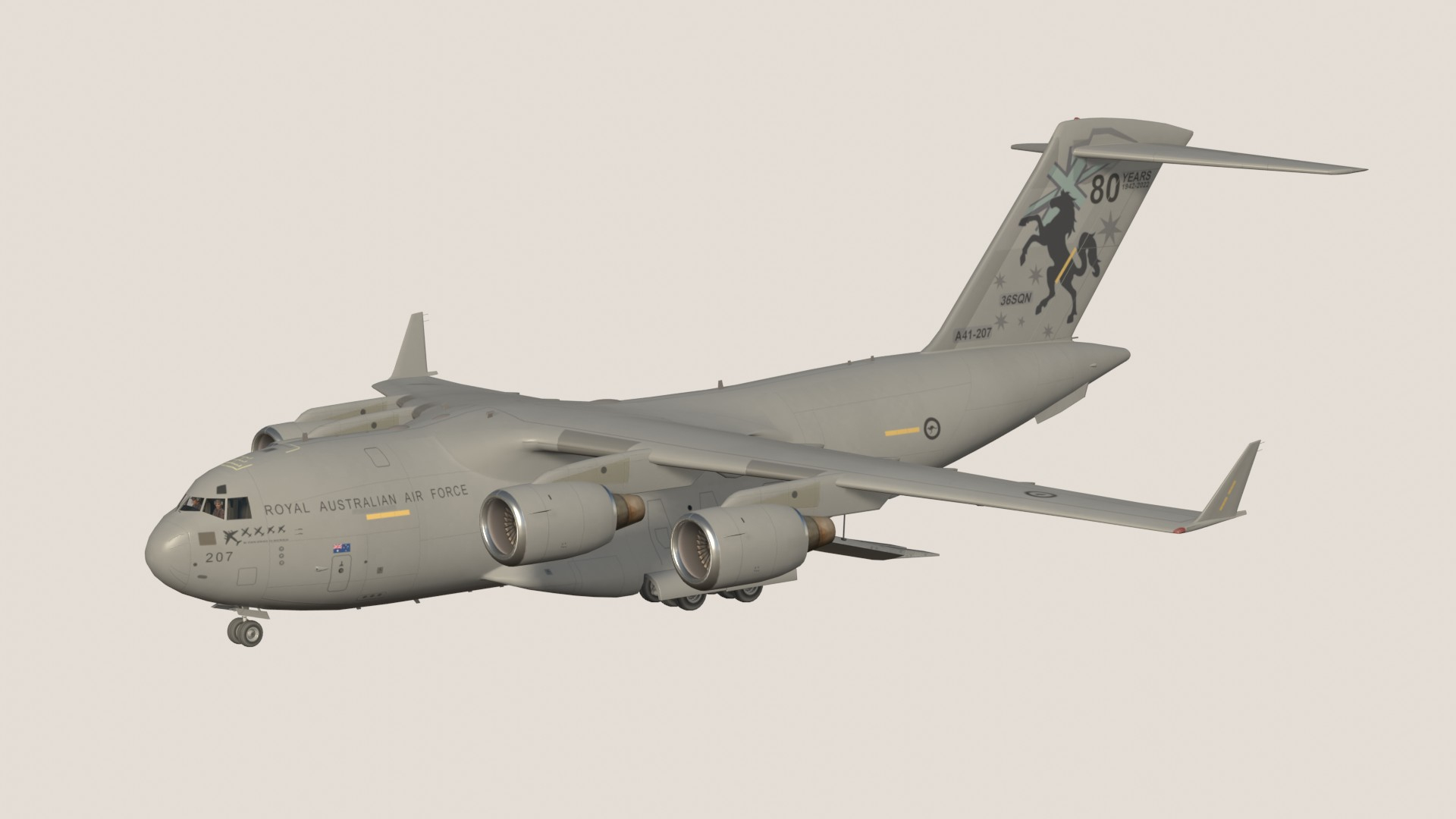 3D RAAF C17 Globemaster III SC Model - TurboSquid 2297169